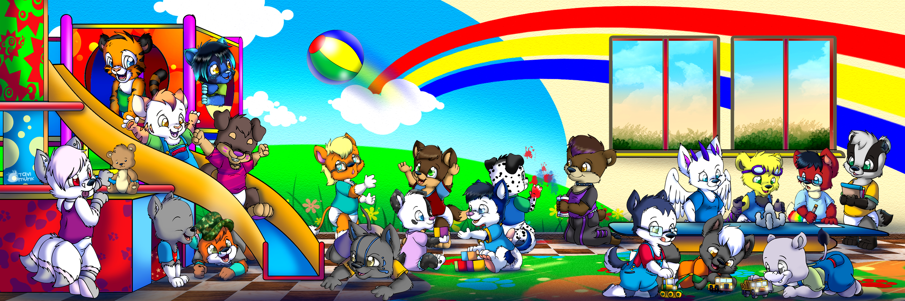 Busy Playroom by TaviMunk