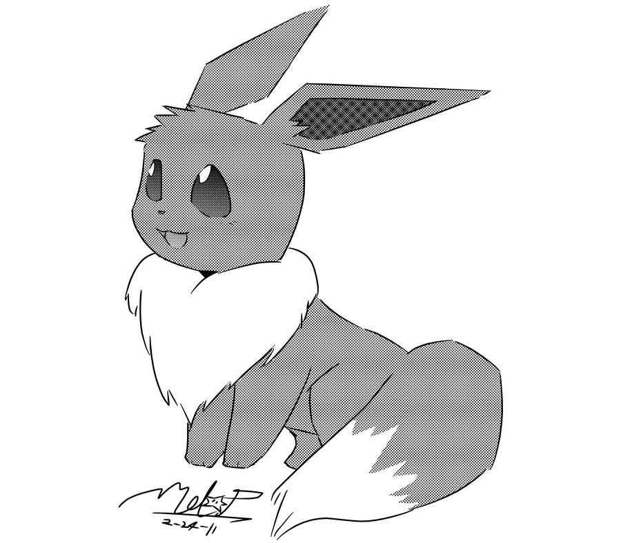 Manga Eevee by EvilMel