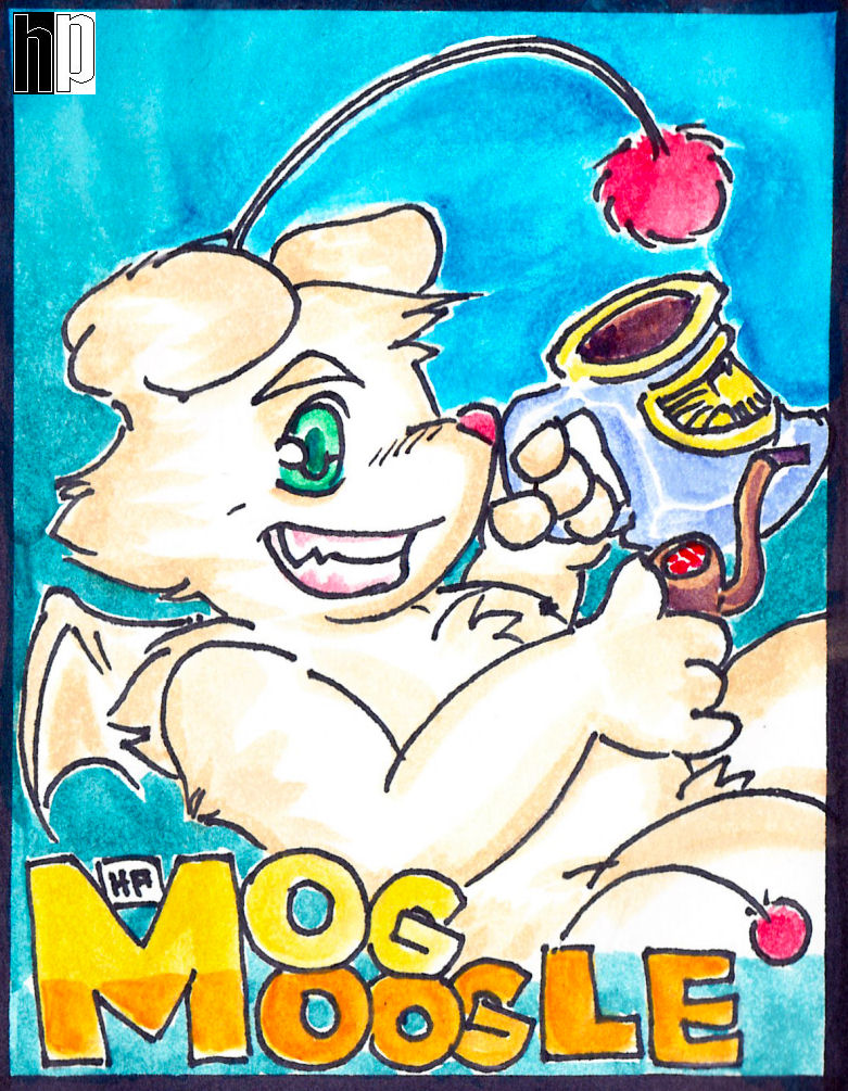 Mog Moogle badge FEB2015 by hobbypanda