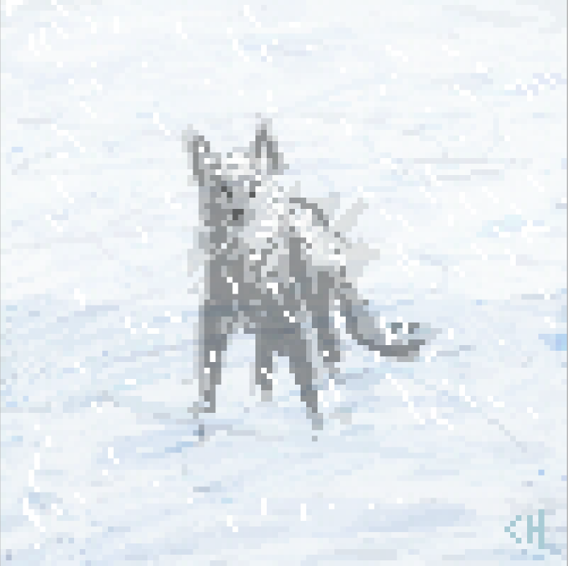 Pixel Wolf by Kaiot