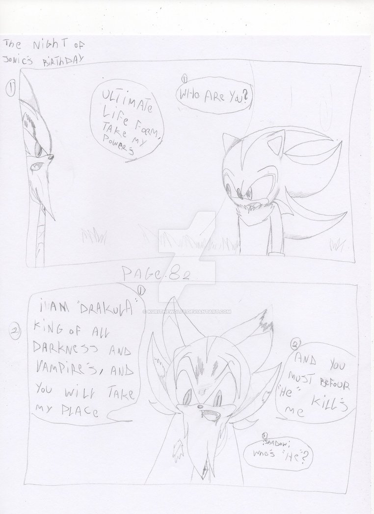 sonadow blood castle (comic 2) by KichonaTheHedgehog