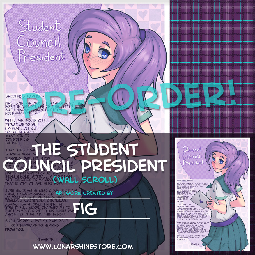Student Council President Wall Scroll by Fig by LunarShine