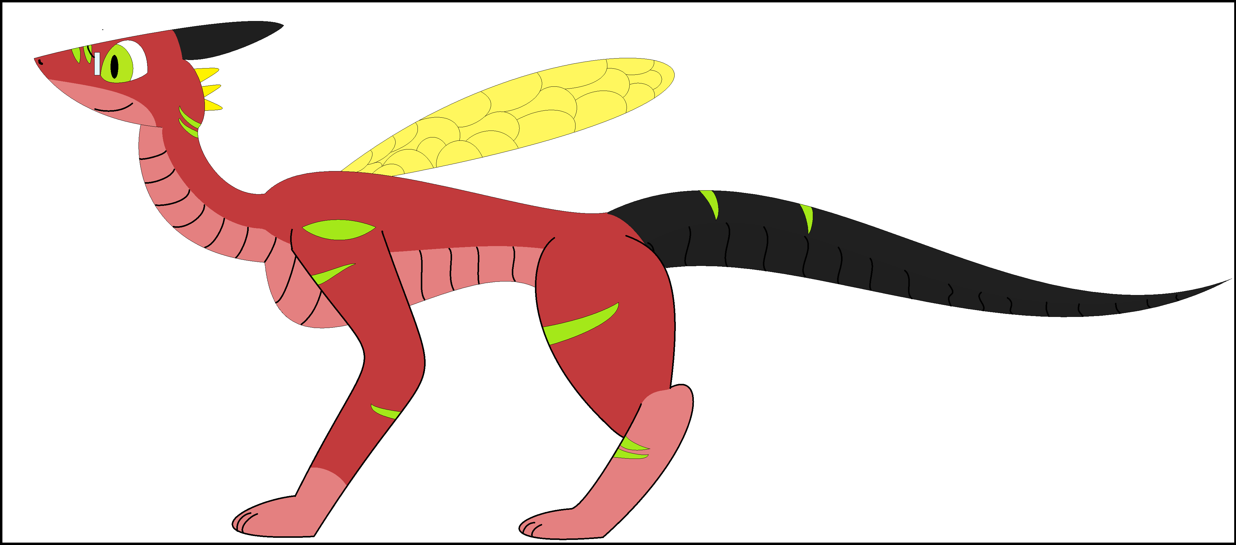 flamey micro dragon by deadlock9