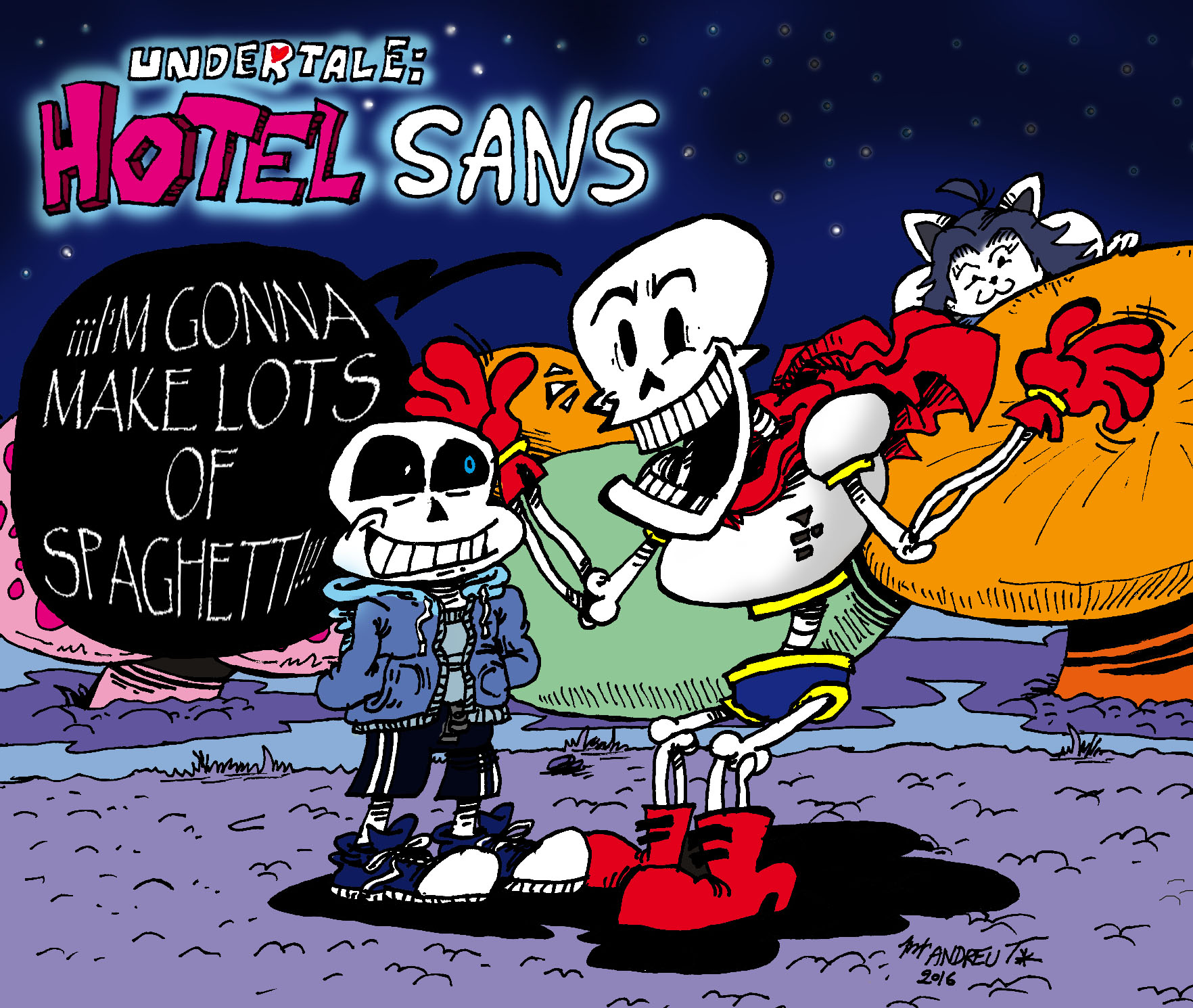 Undertale: Hotel Sans by AndreuT