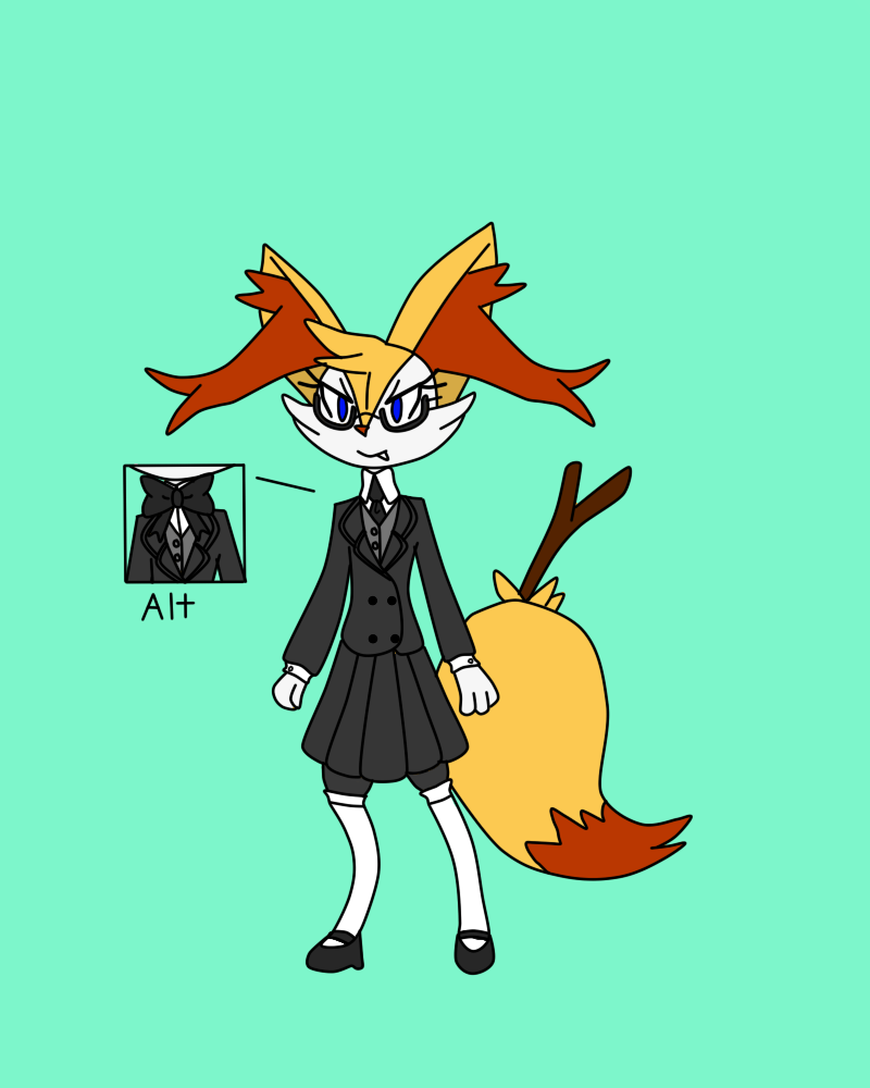 Nav The Braixen By Flamerthedragon