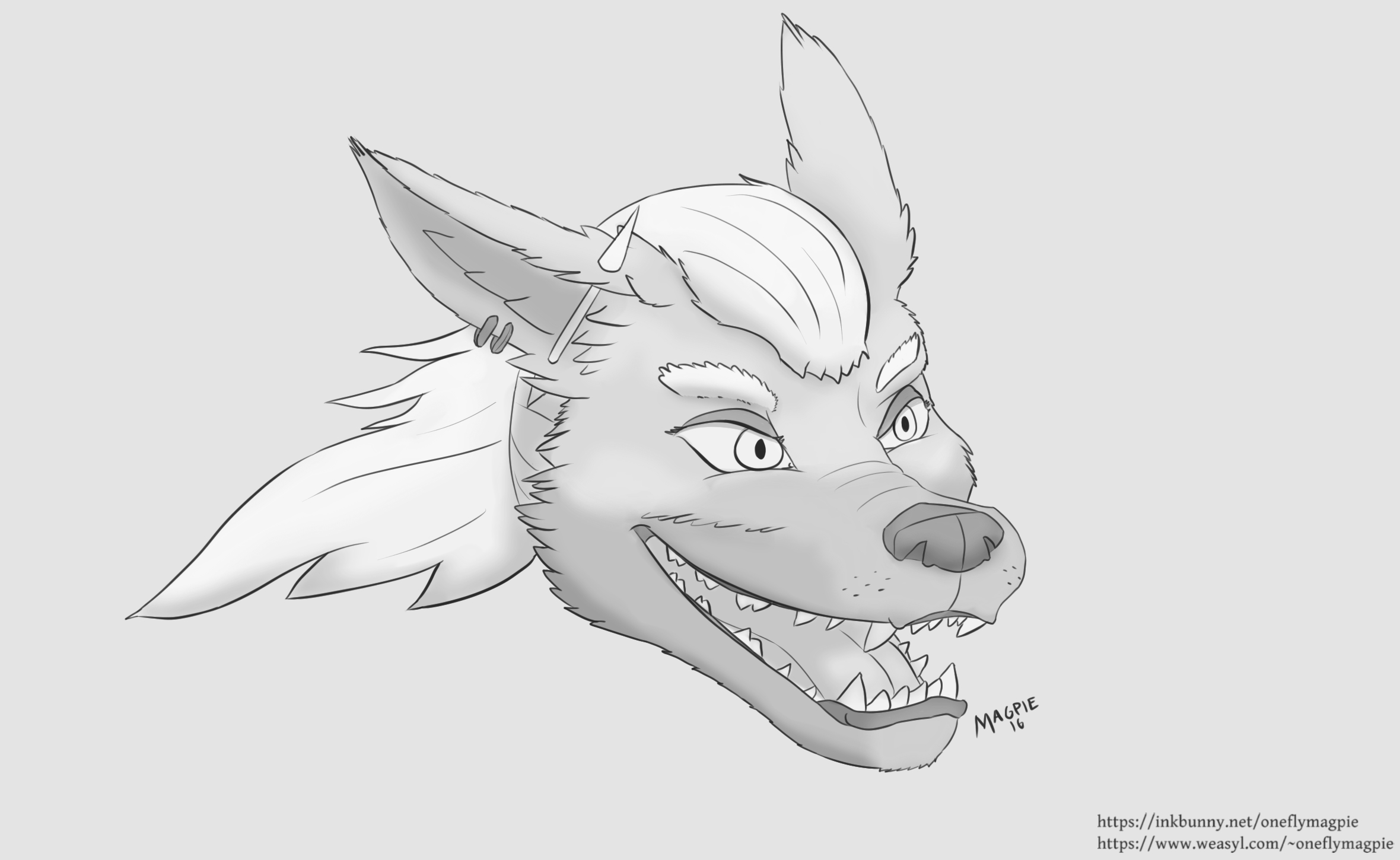 Inktober Cyera Chompers by oneflymagpie