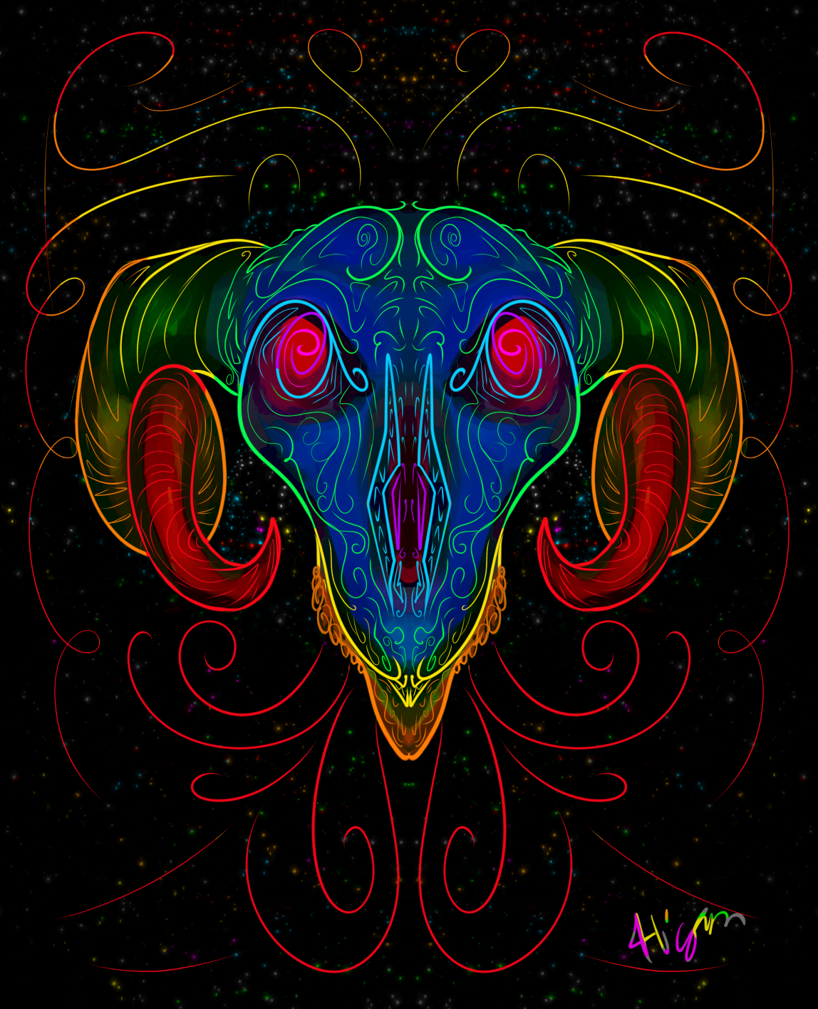 Cosmic Ram by Hugaron