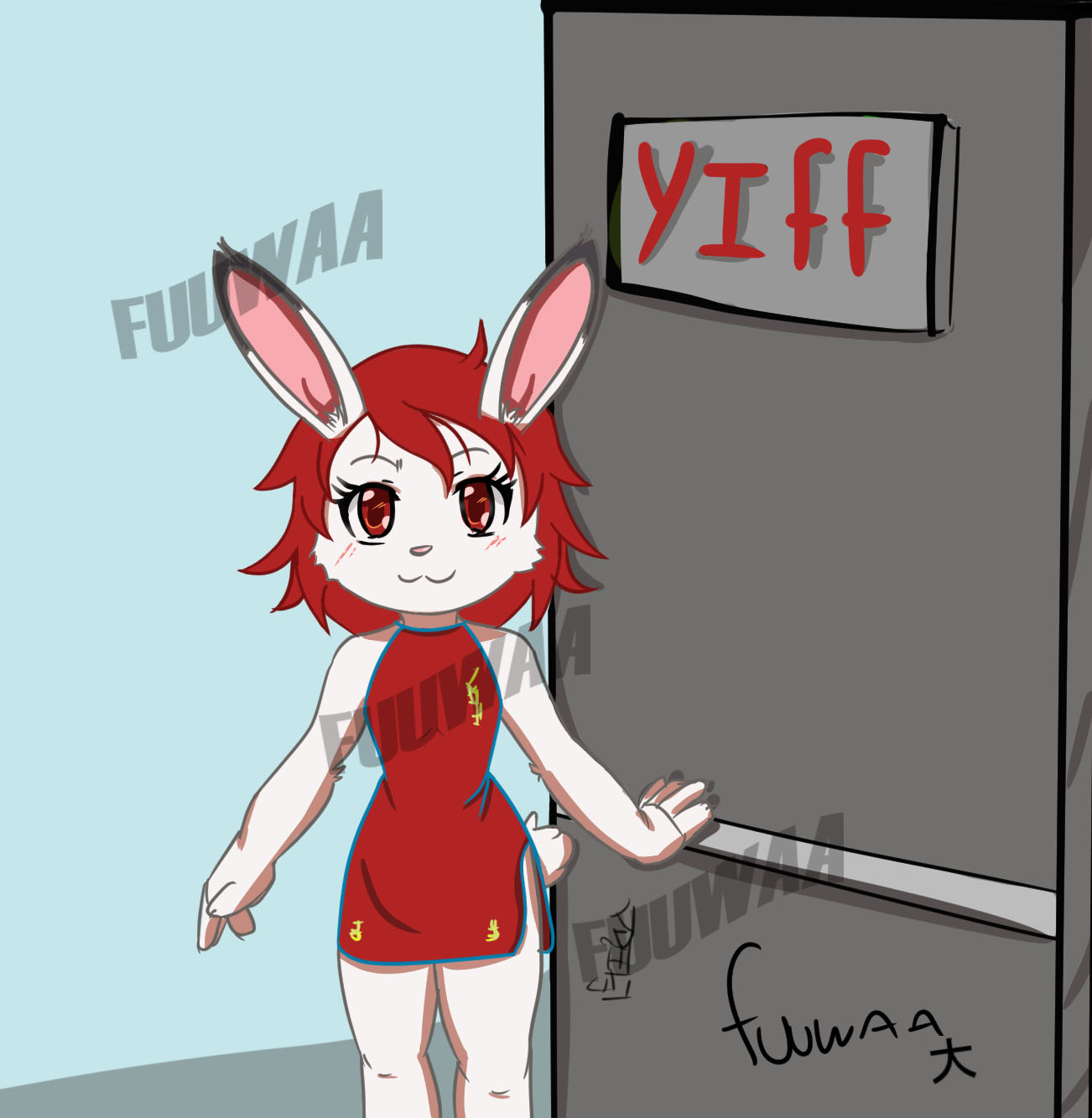 Furry Bunny by Fuuwaa