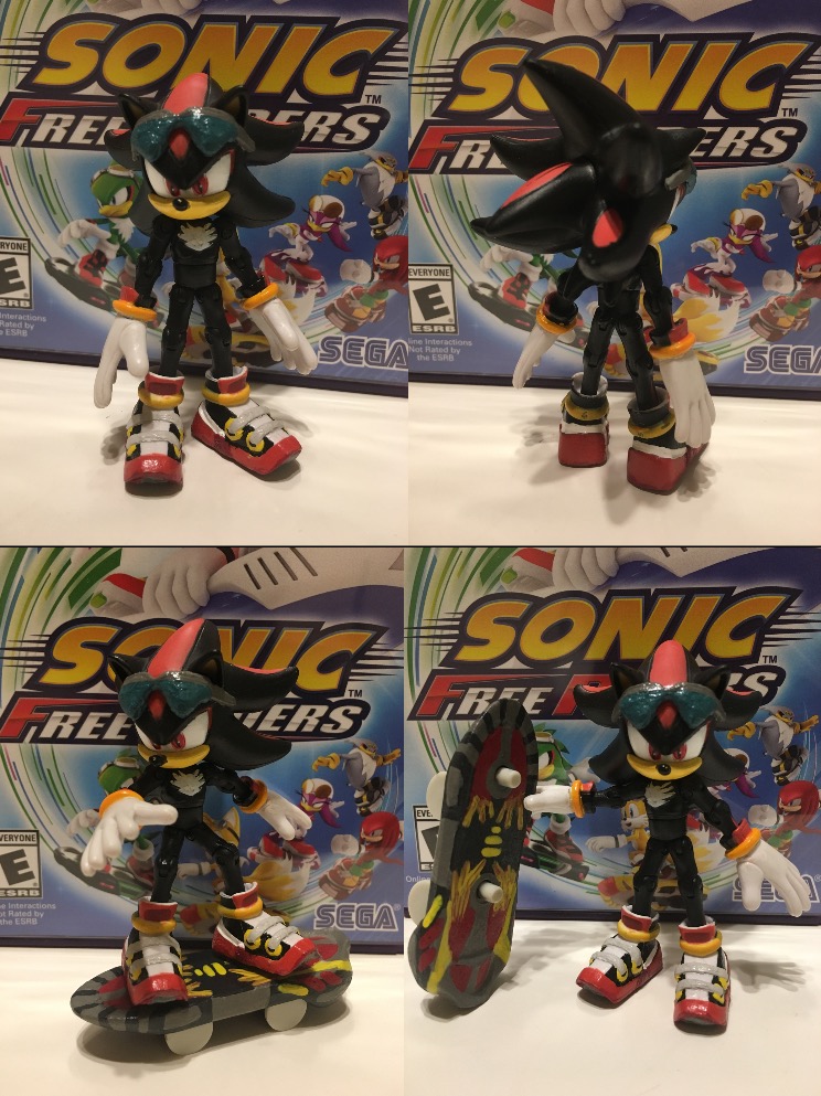 Custom Sonic Free Riders Shadow figure by HyperShadow92