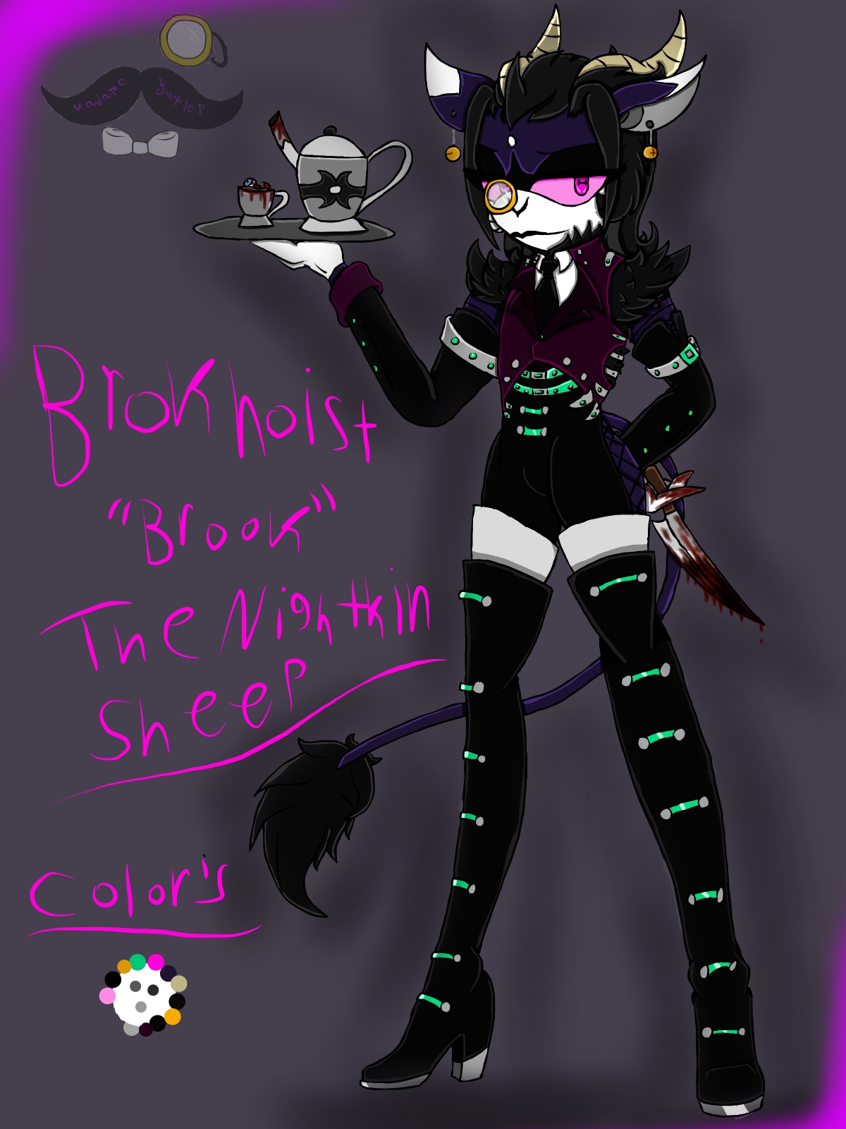 Brokhoist (Brook) The NightKin Sheep Sonic Oc by MadameButler