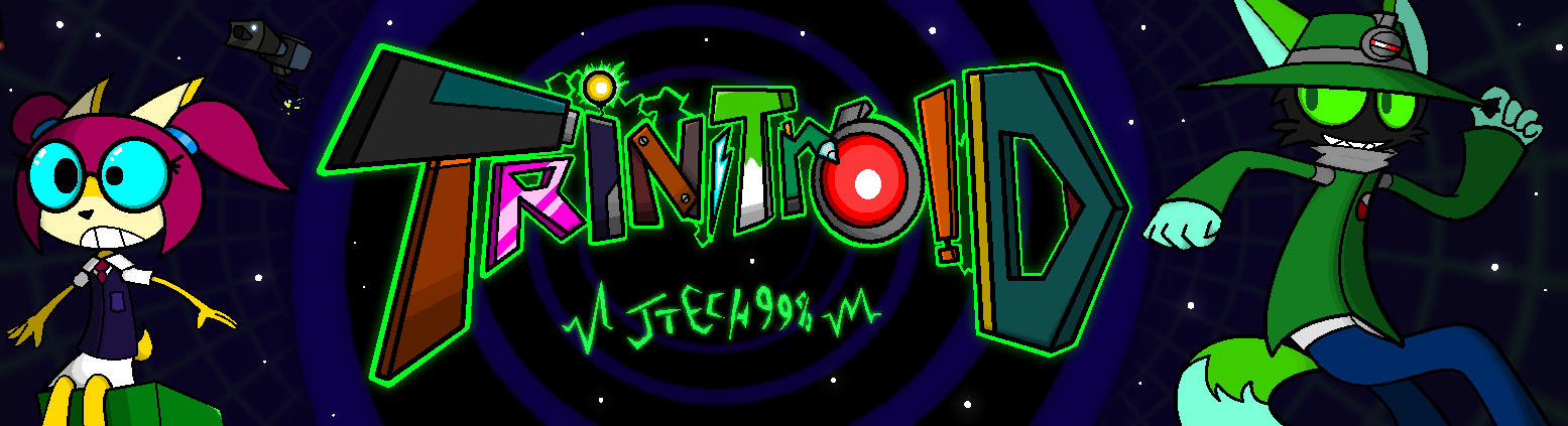 Trinitroid Youtube Channel Art - Pixel Speed Draw by Trinightroid