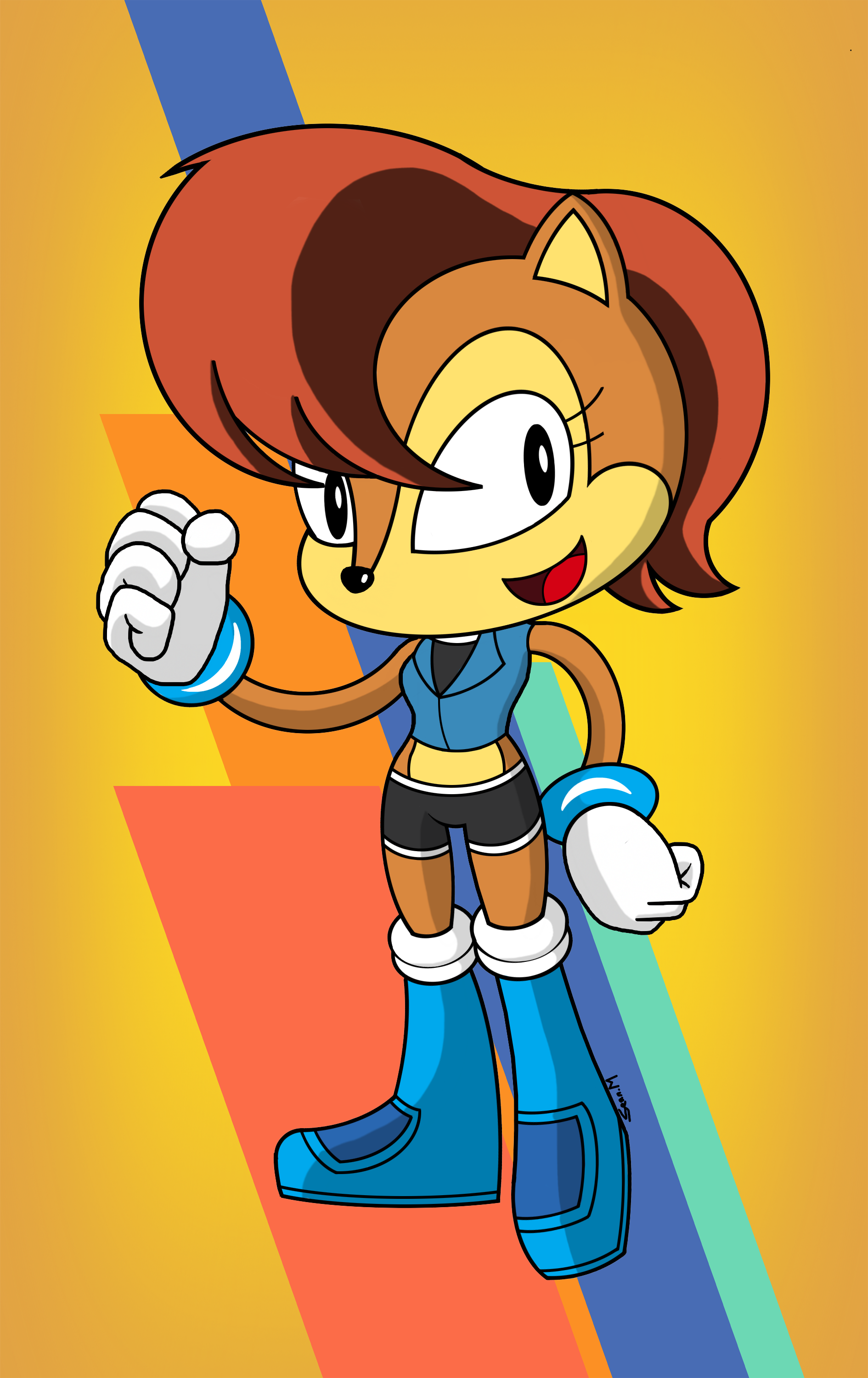 Modern Sally Acorn by MobianMonster