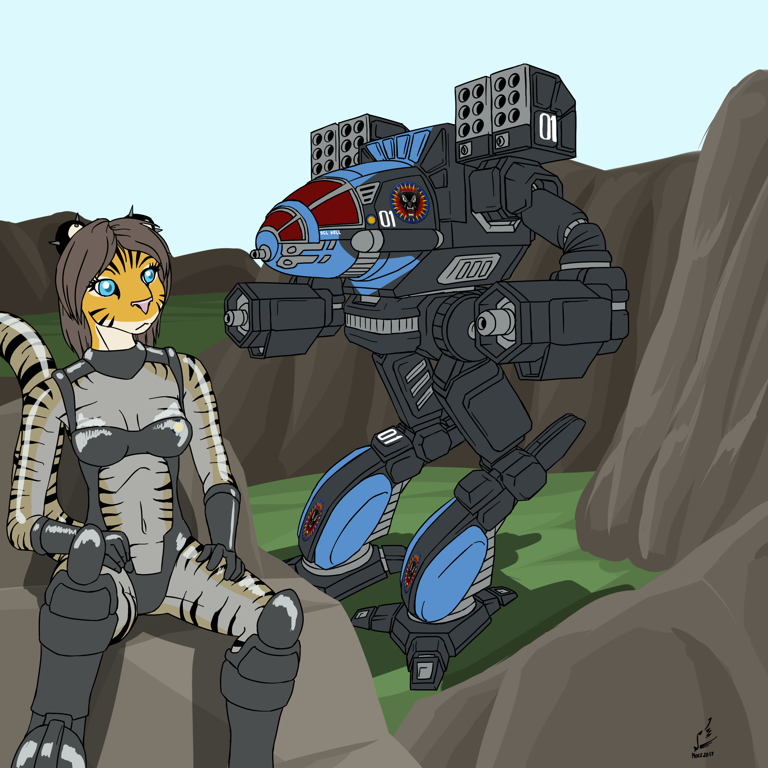 Comm Stumpycoon: Star Colonel Kell and Timber Wolf DR by ProjectShadowcat