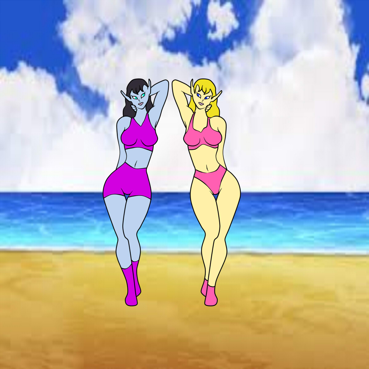 twin elf by Dragonzero