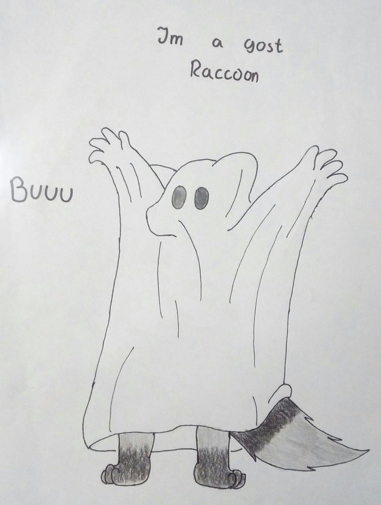 ghost-coon by luchianoraccoon