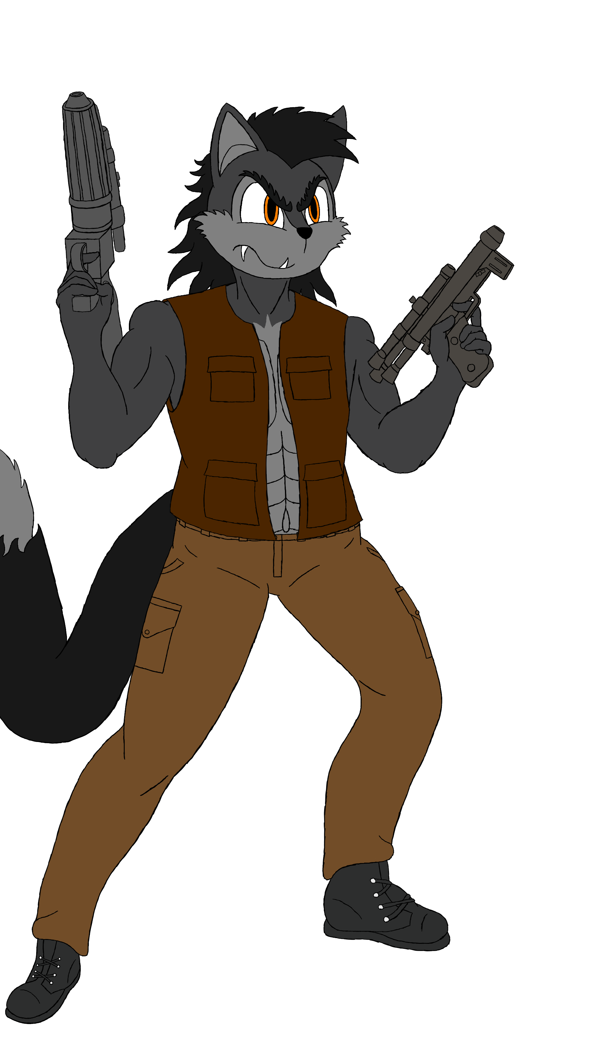 Doom the Wolf colored by FirebirdPhoenix87