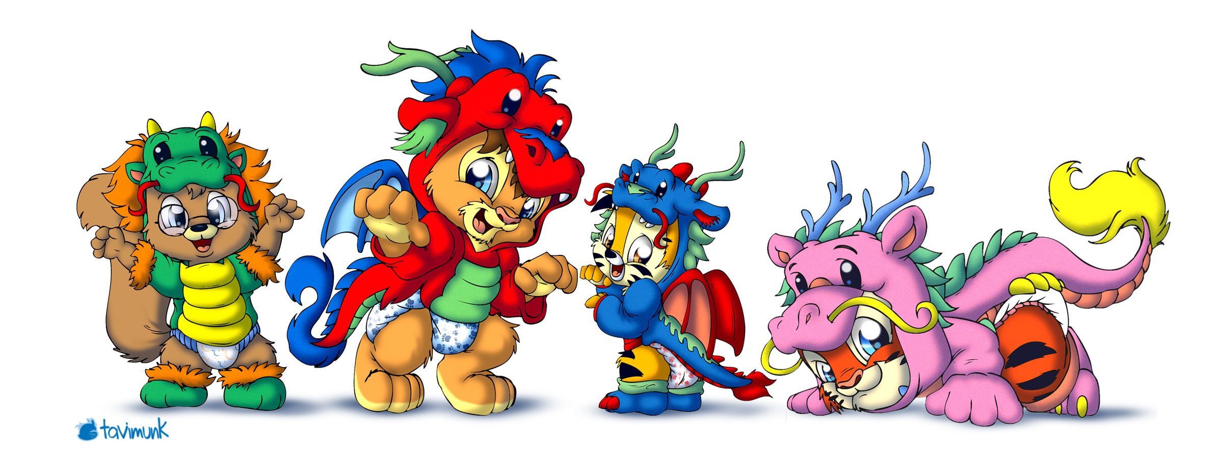 Lil Dwagons IV by TaviMunk