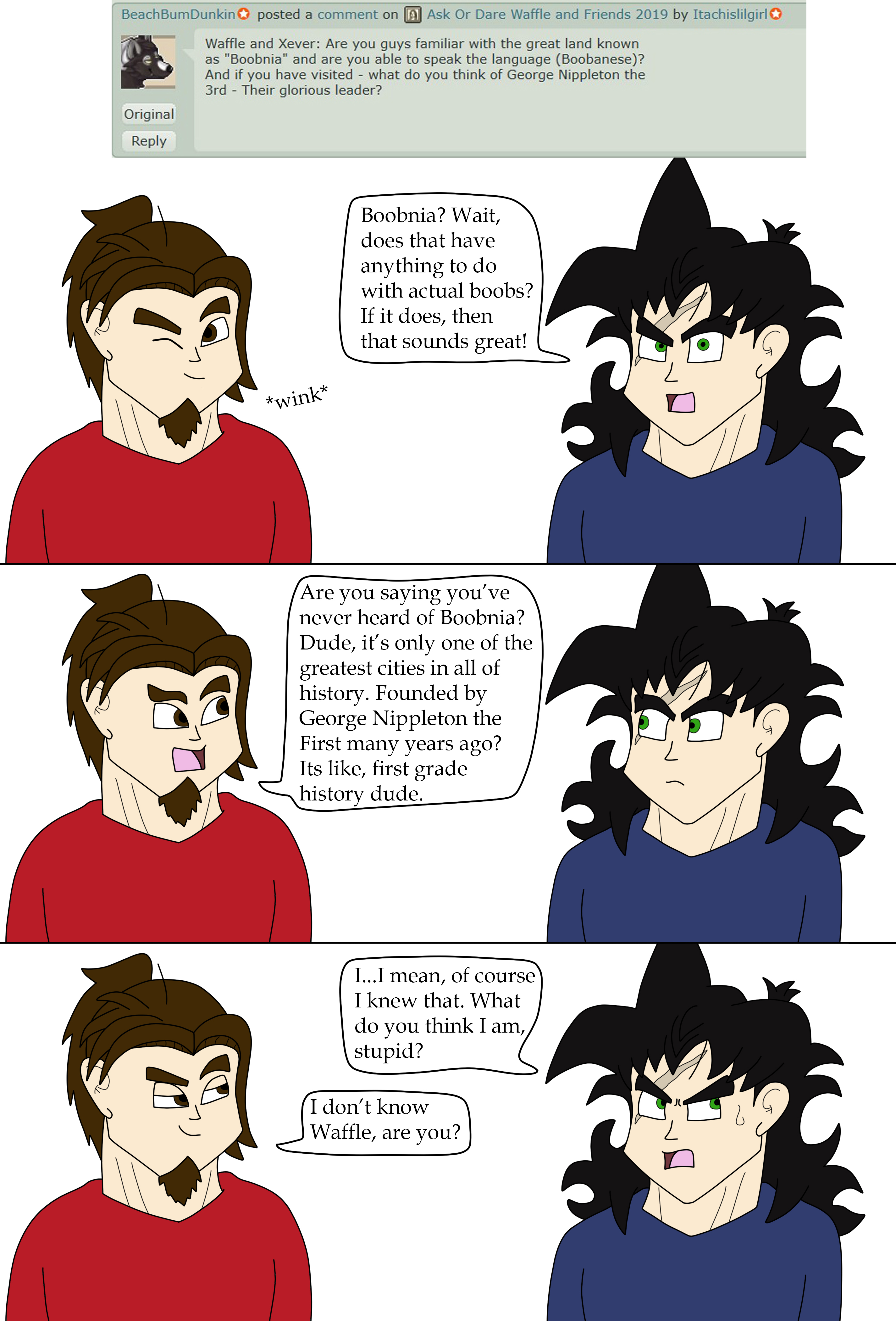 Ask Waffle and Xever 2 by Itachislilgirl