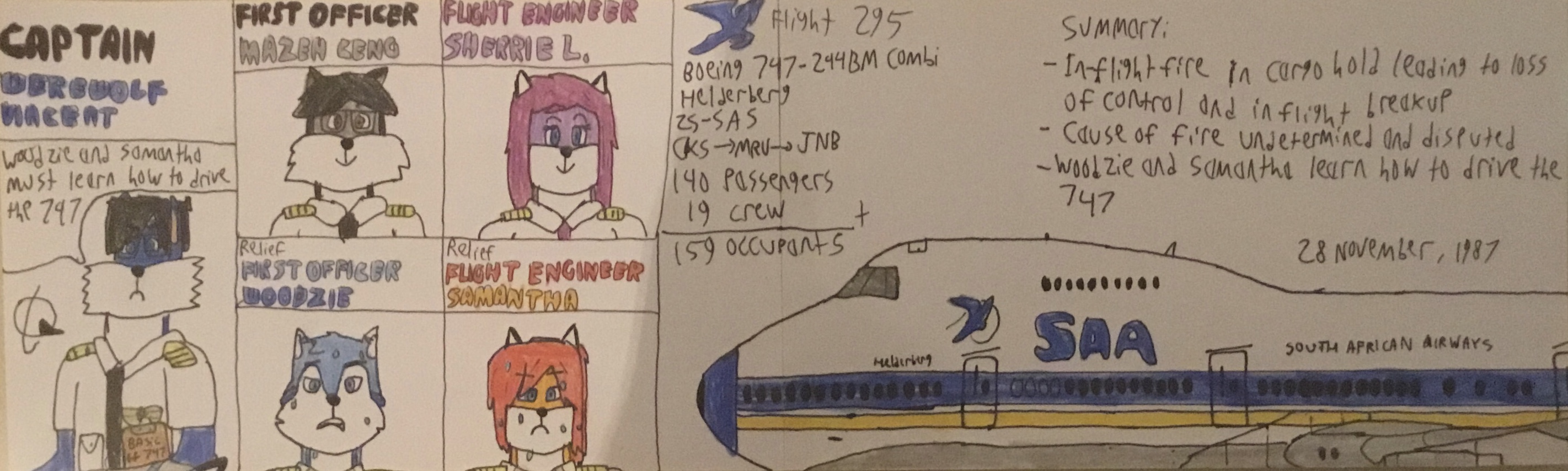 South African Airways Flight 295 by WerewolfVincent