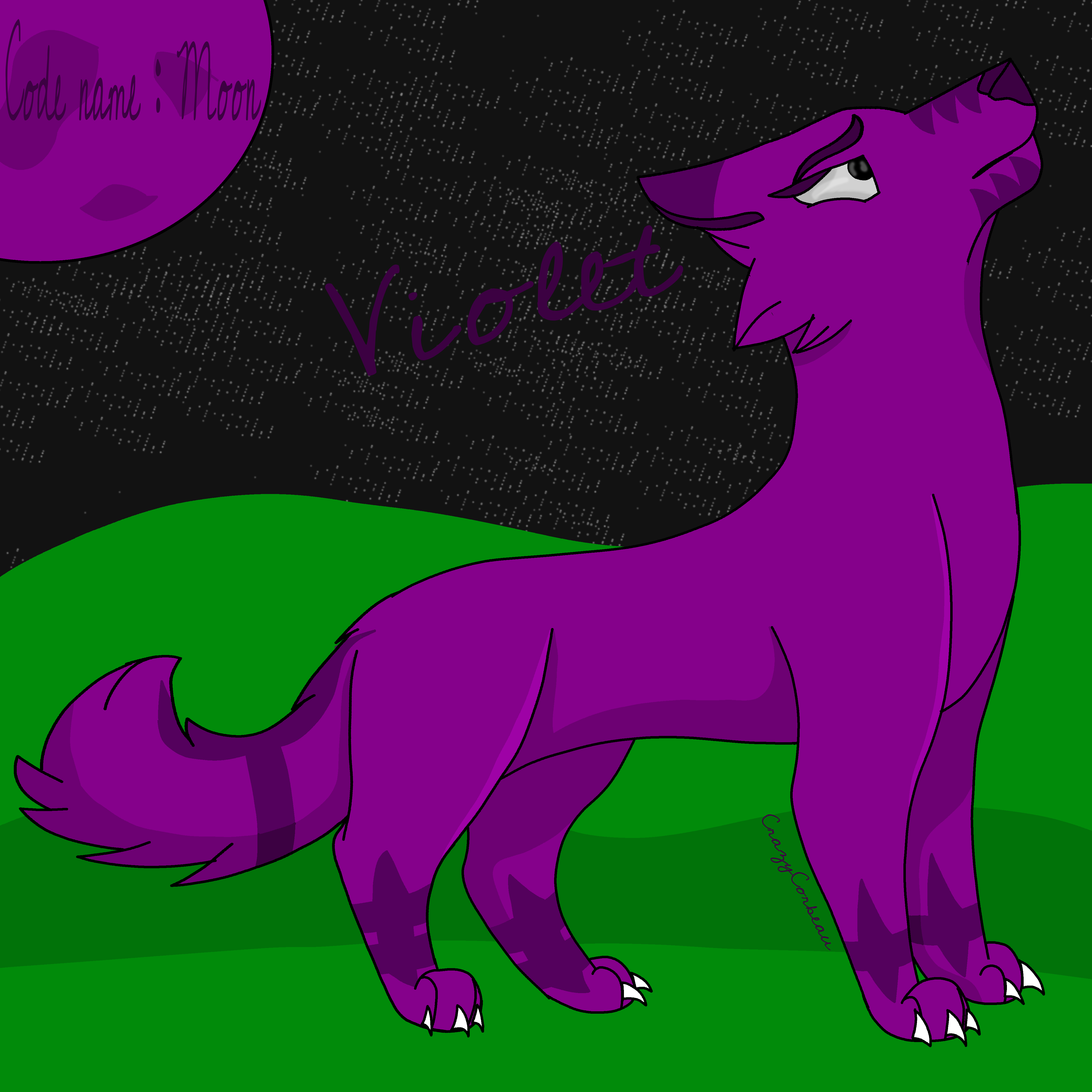 Violet Moon by CrazyCorbeau