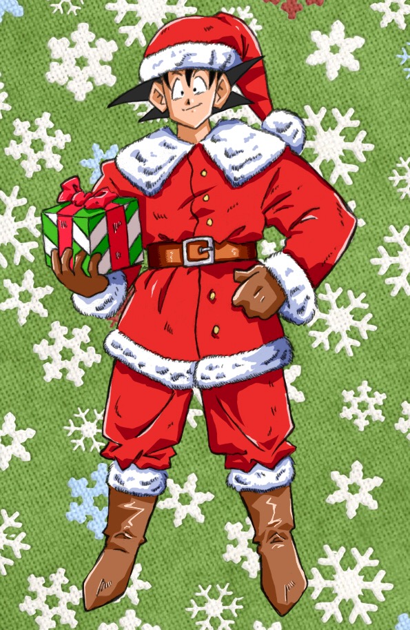 Christmas Goku by randomguy999