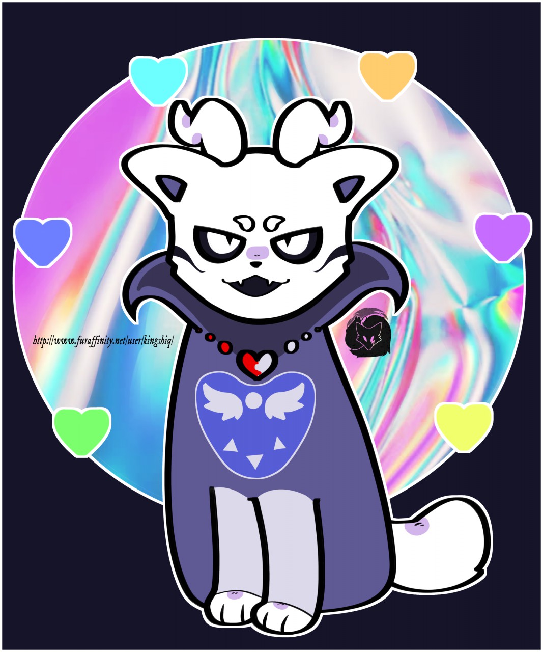 Asriel Dreemurr Cat by Icedfoxes