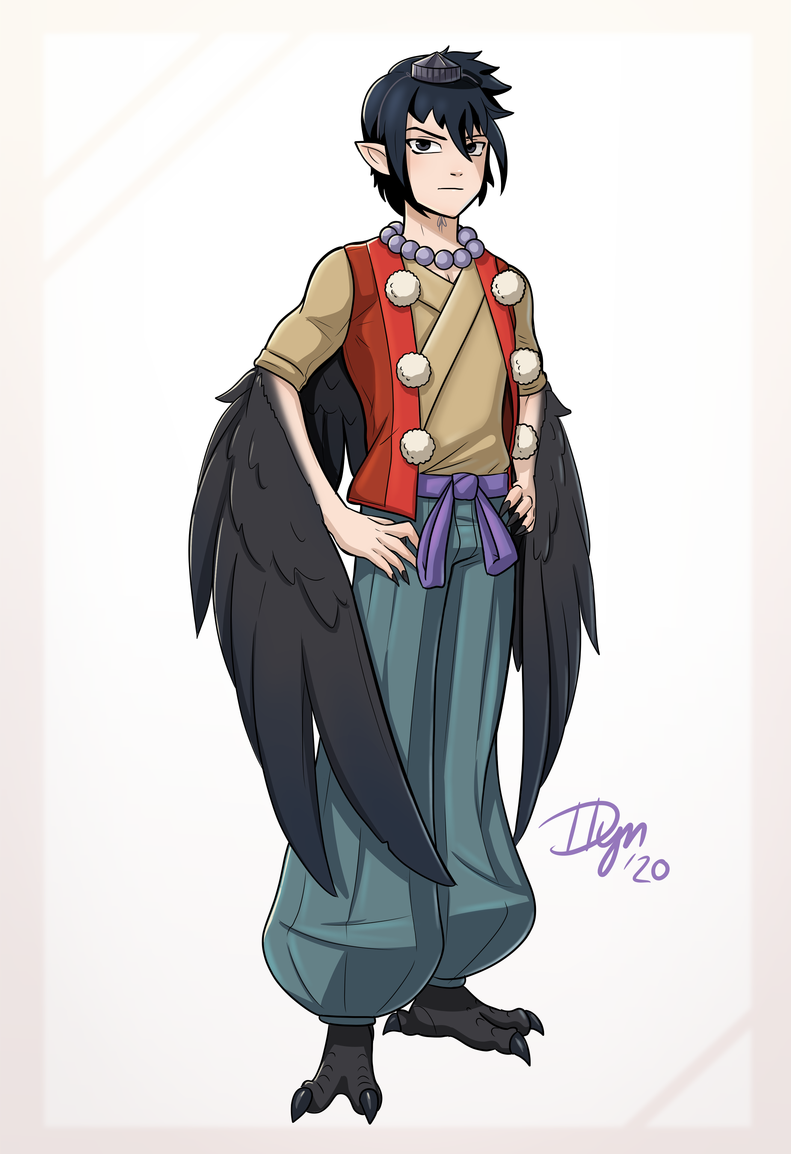 Monster boy - Crow Tengu by Rikika
