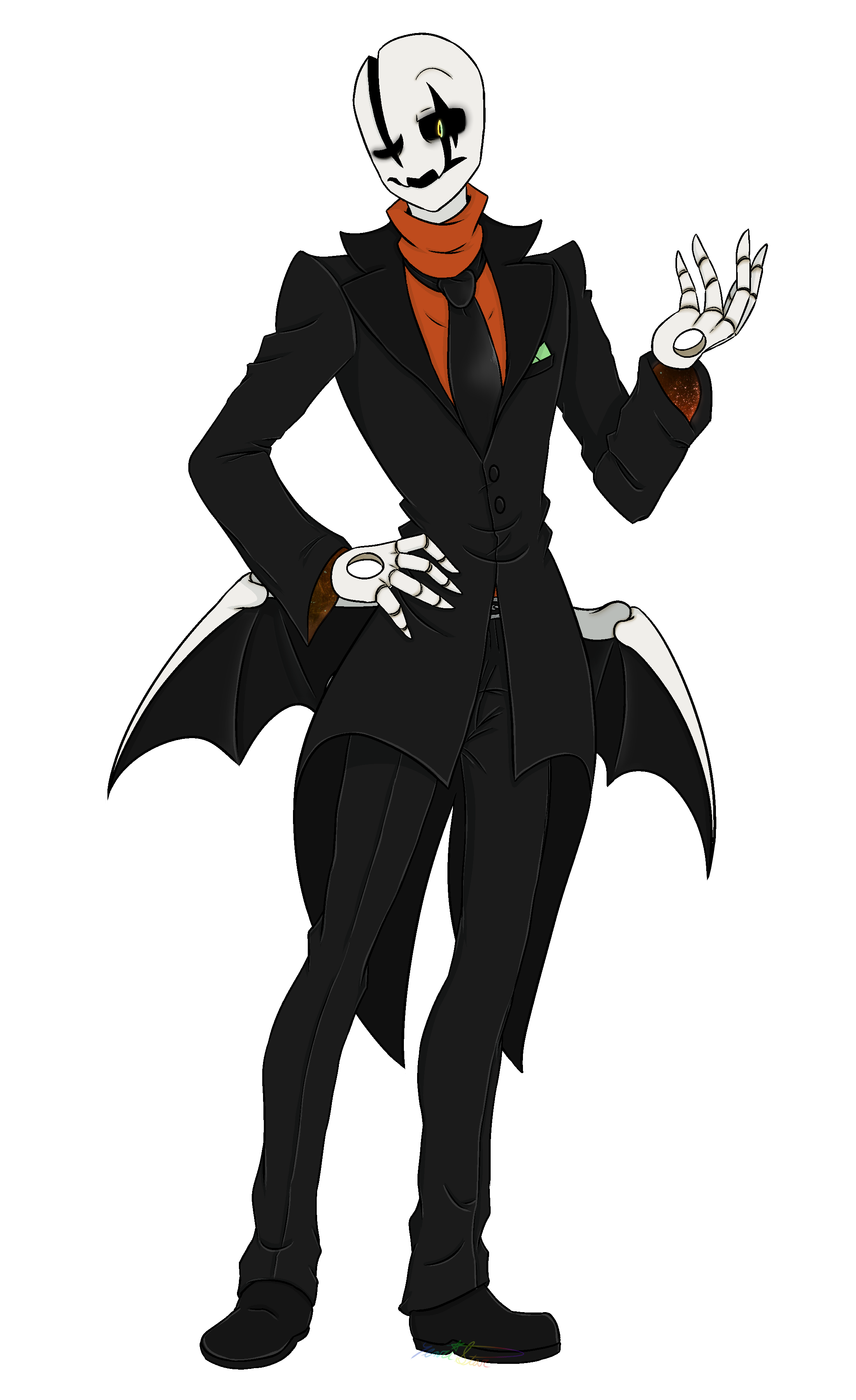 Pumpkin Gaster - Suit by YenriStar