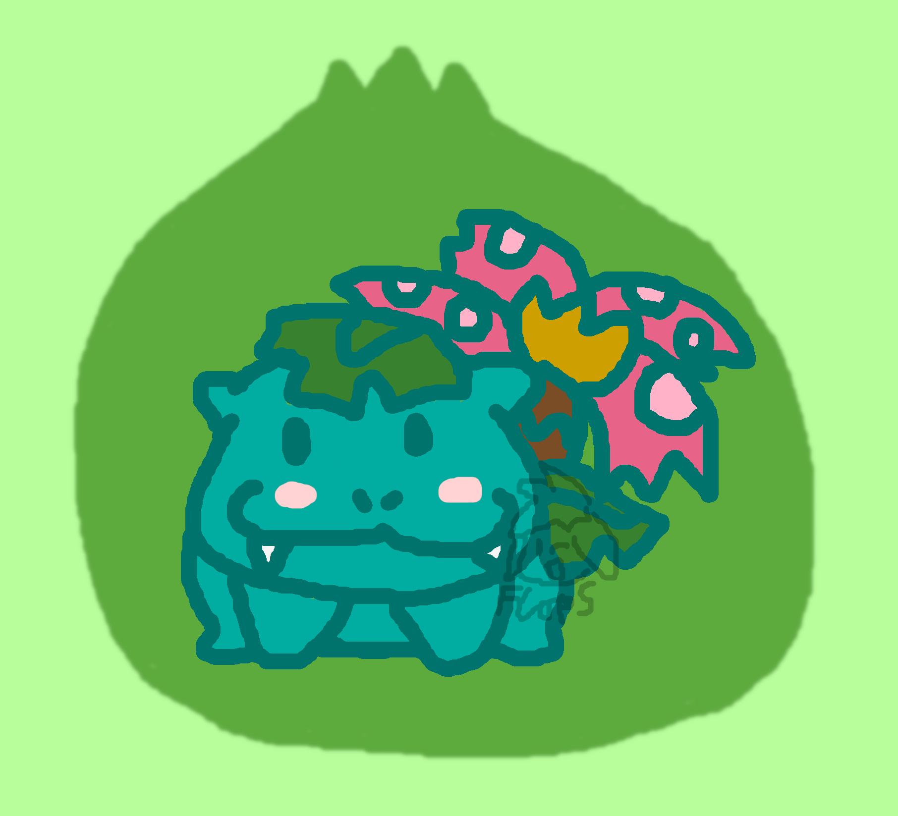super chibi venusaur by FloppyPony