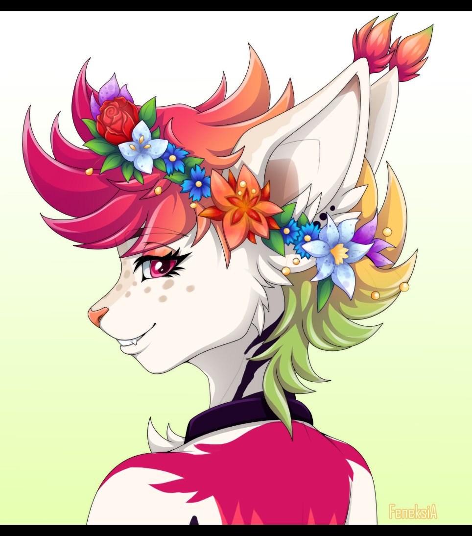 YCH: flower crown 05 by FeneksiA