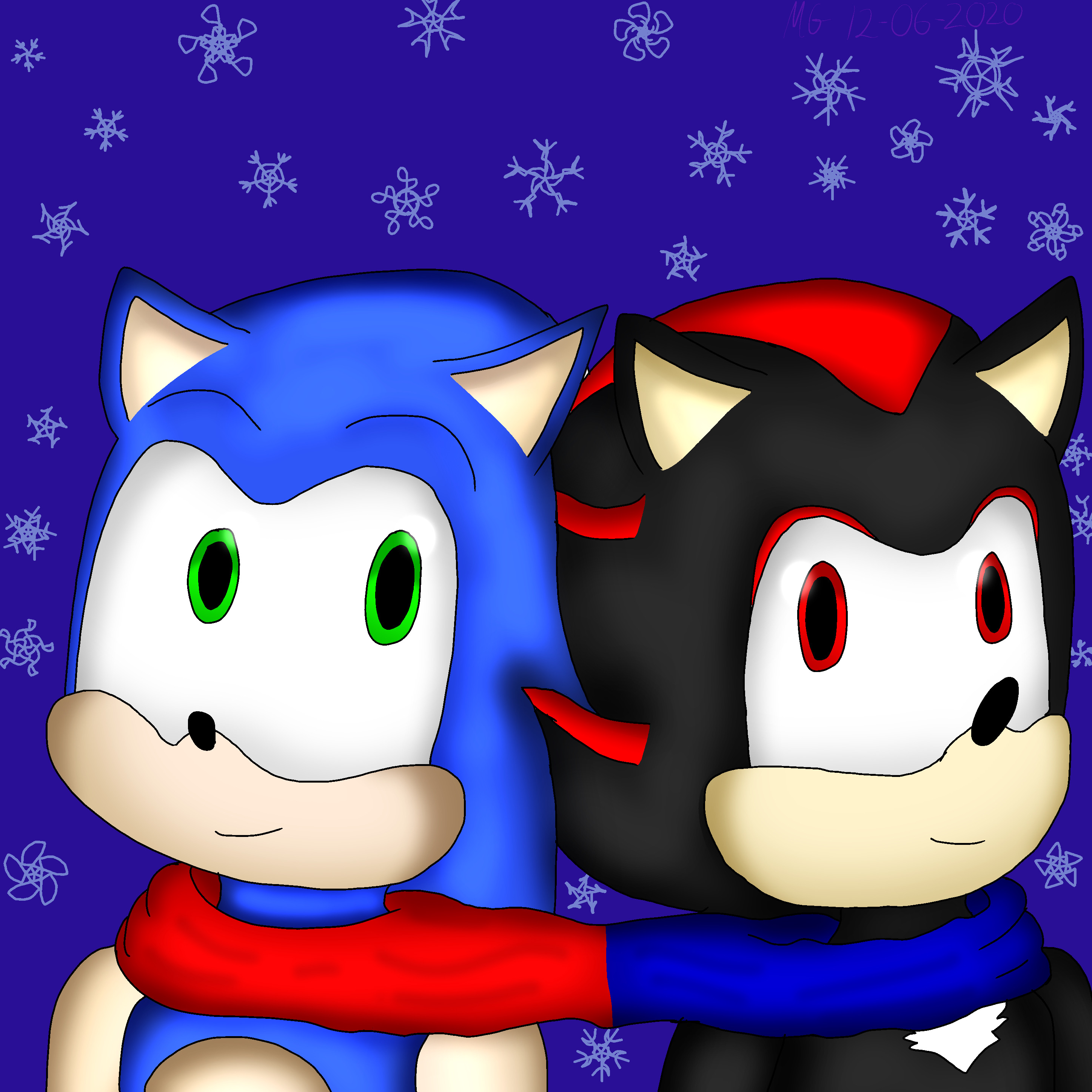 Sonadow in the snow by MysteriousGal
