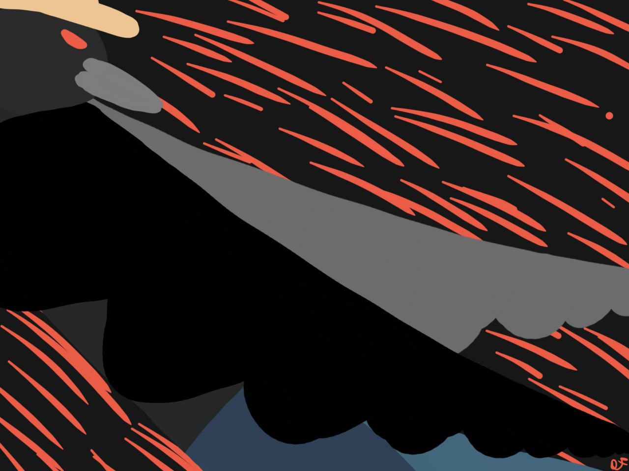 Devil Eyed Crow by VoidNameDude