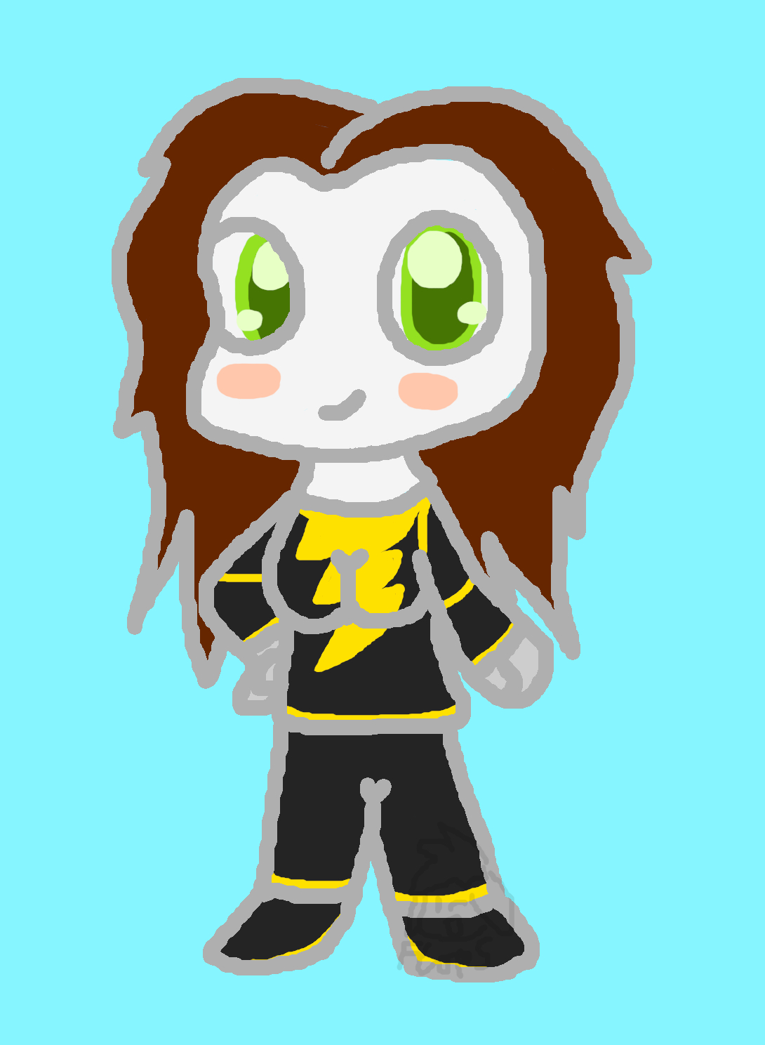 white lady black suit oc req by FloppyPony