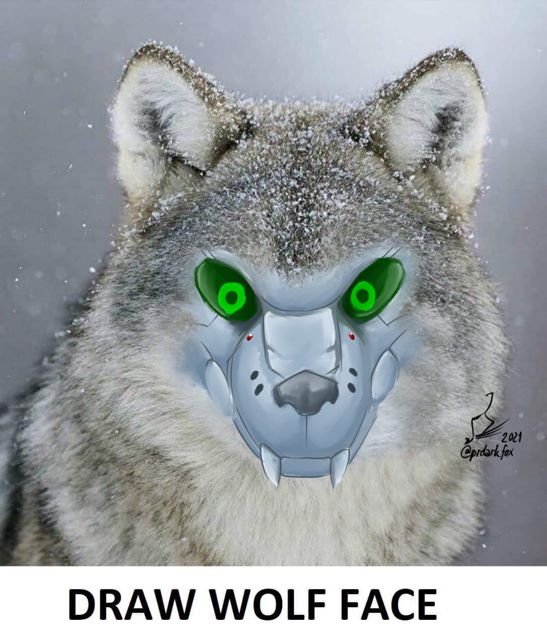 Draw Wolf Face by ProjectShadowcat