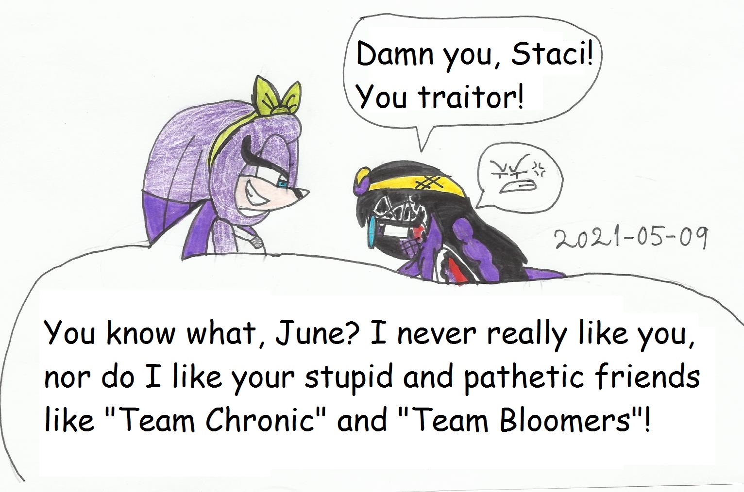 Sonic Boom: Staci's Betrayal by KatarinaTheCat18