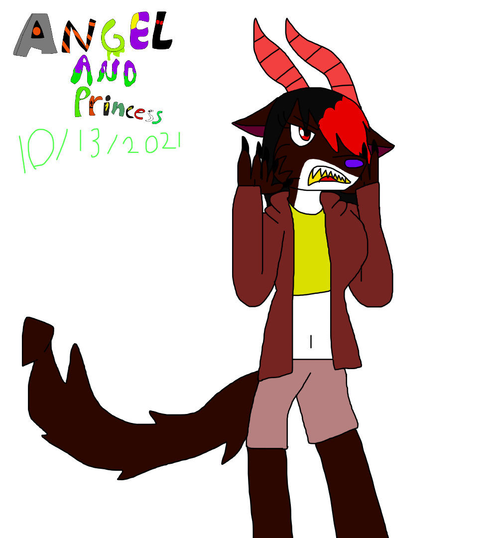 Evil Princess as a Hellhound by PrincessTheWolf