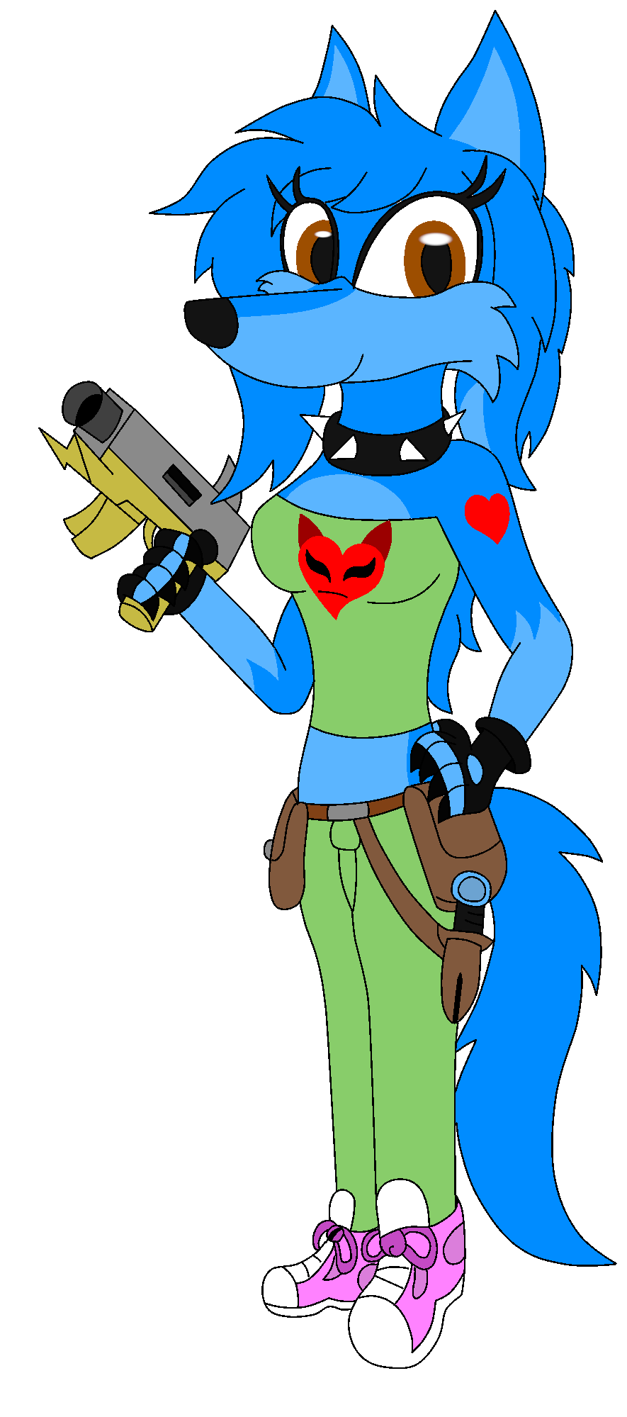 Luna The Wolf [SaberTooth3] by MangledFuntimeWolf
