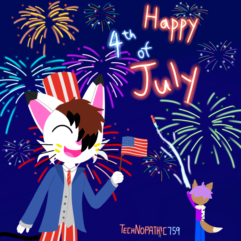 Happy 4th ofJuly (2022) by Netherkitty