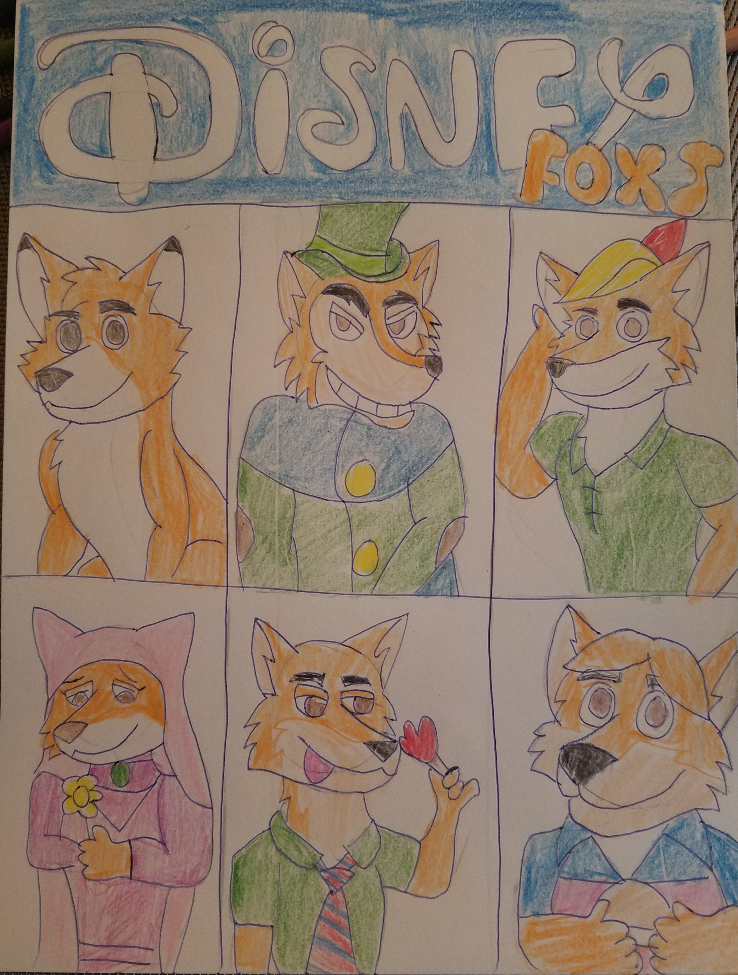 Disney foxes by leewolf