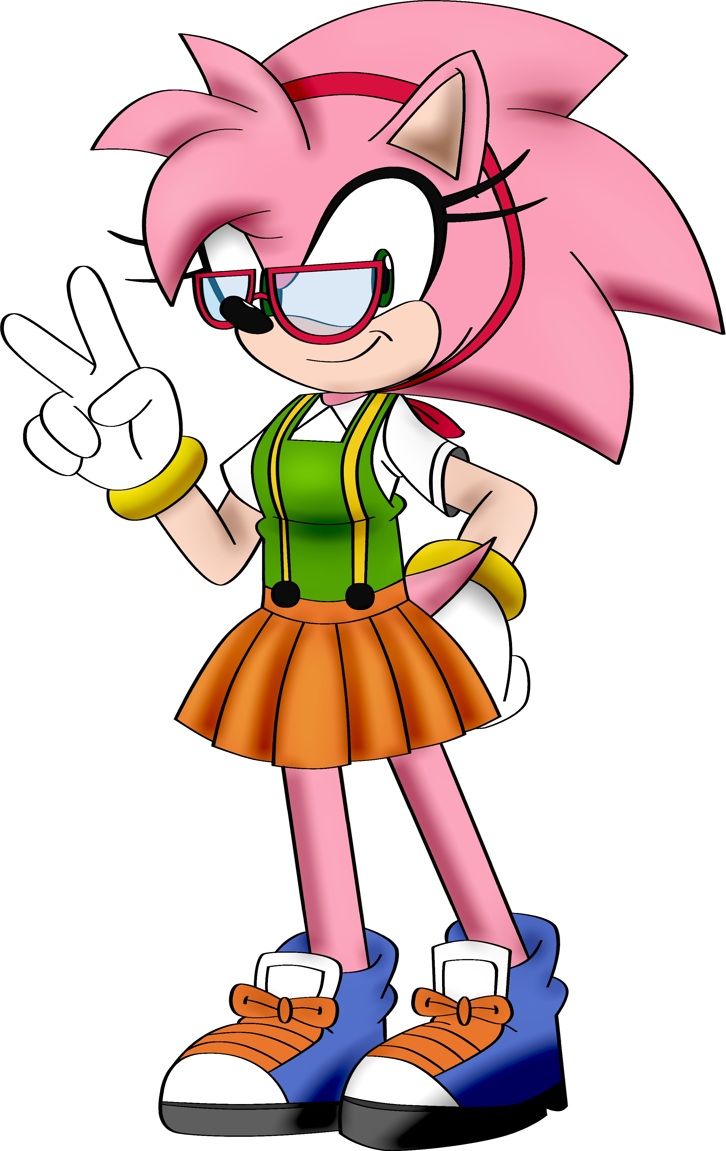 MLaaT-Rabbot: Classic Amy Rose (August 2022 Redesign) by WickerDoodles9
