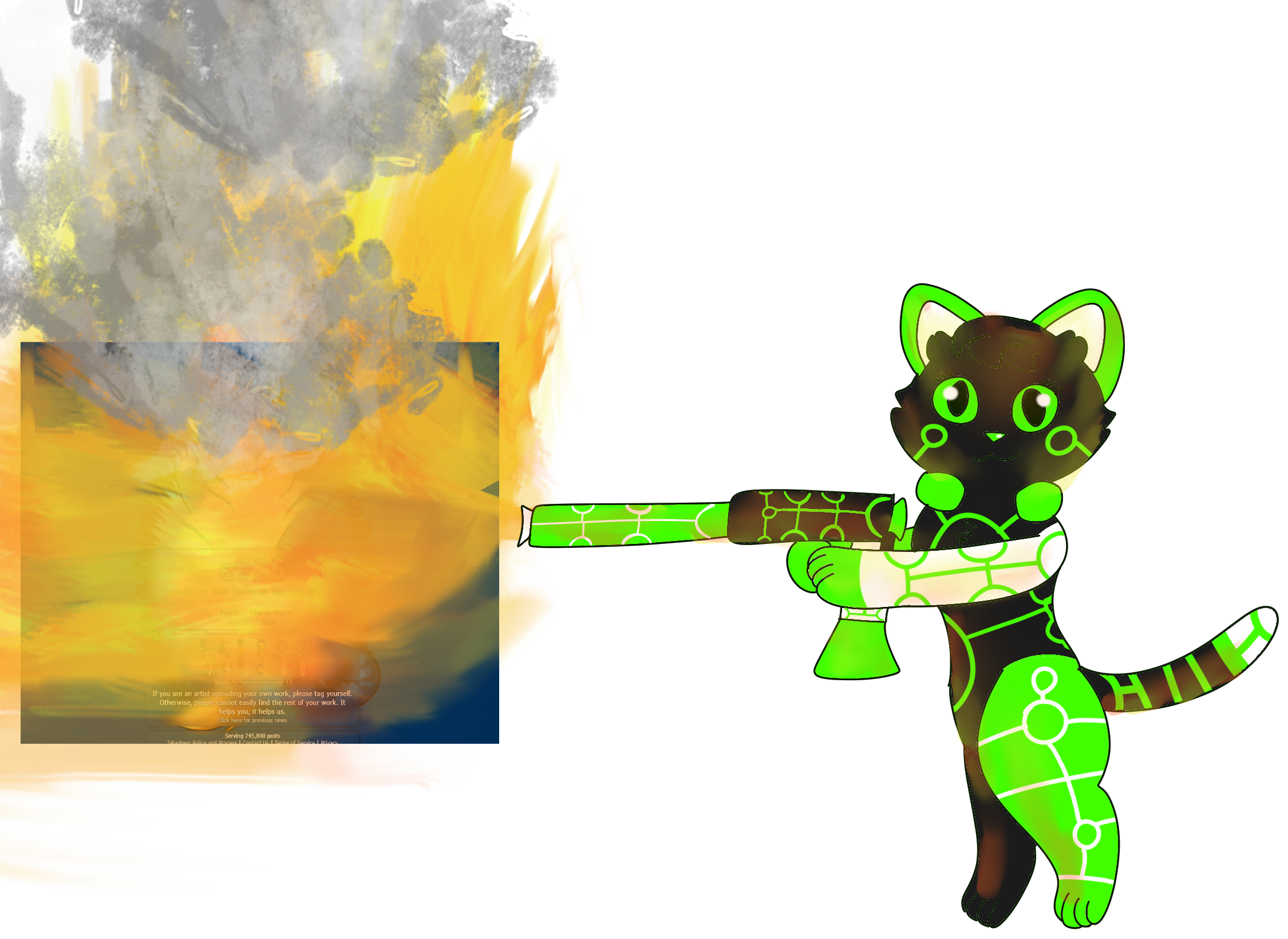 Axionne na nagsusunog ng e926 by CattyCarol