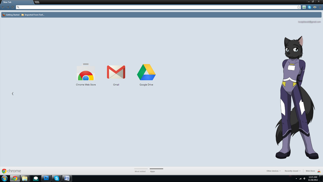 Raven Wolf Chrome Themes - by b2peace by Kurapika