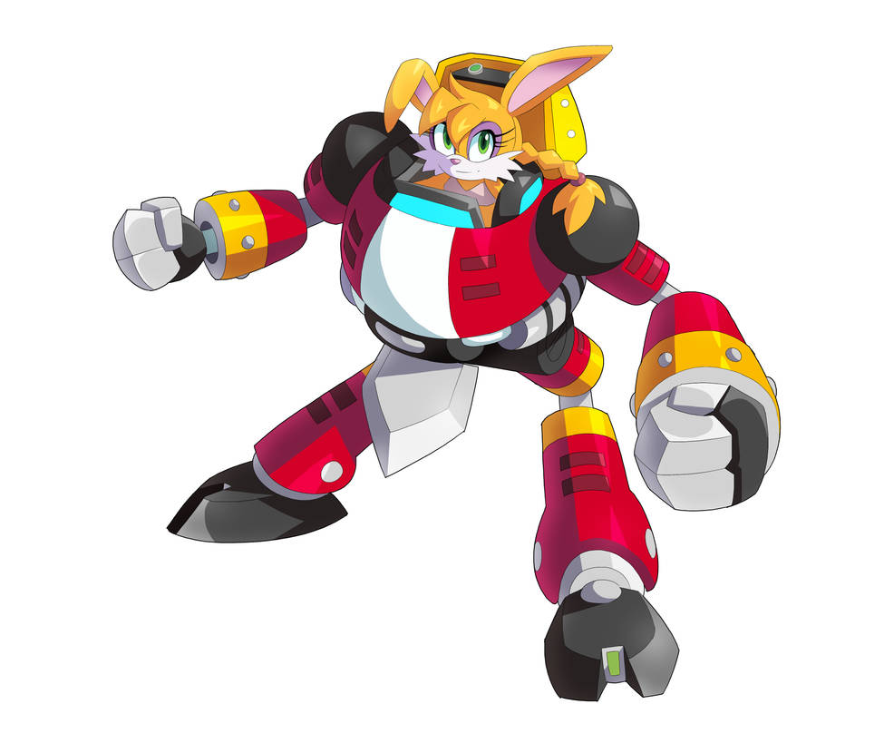 Bunnie Rabbot & Chaos Gamma 2 by BlackFlash09 Bunnie Rabbot & Chaos Gamma 2 by BlackFlash09
