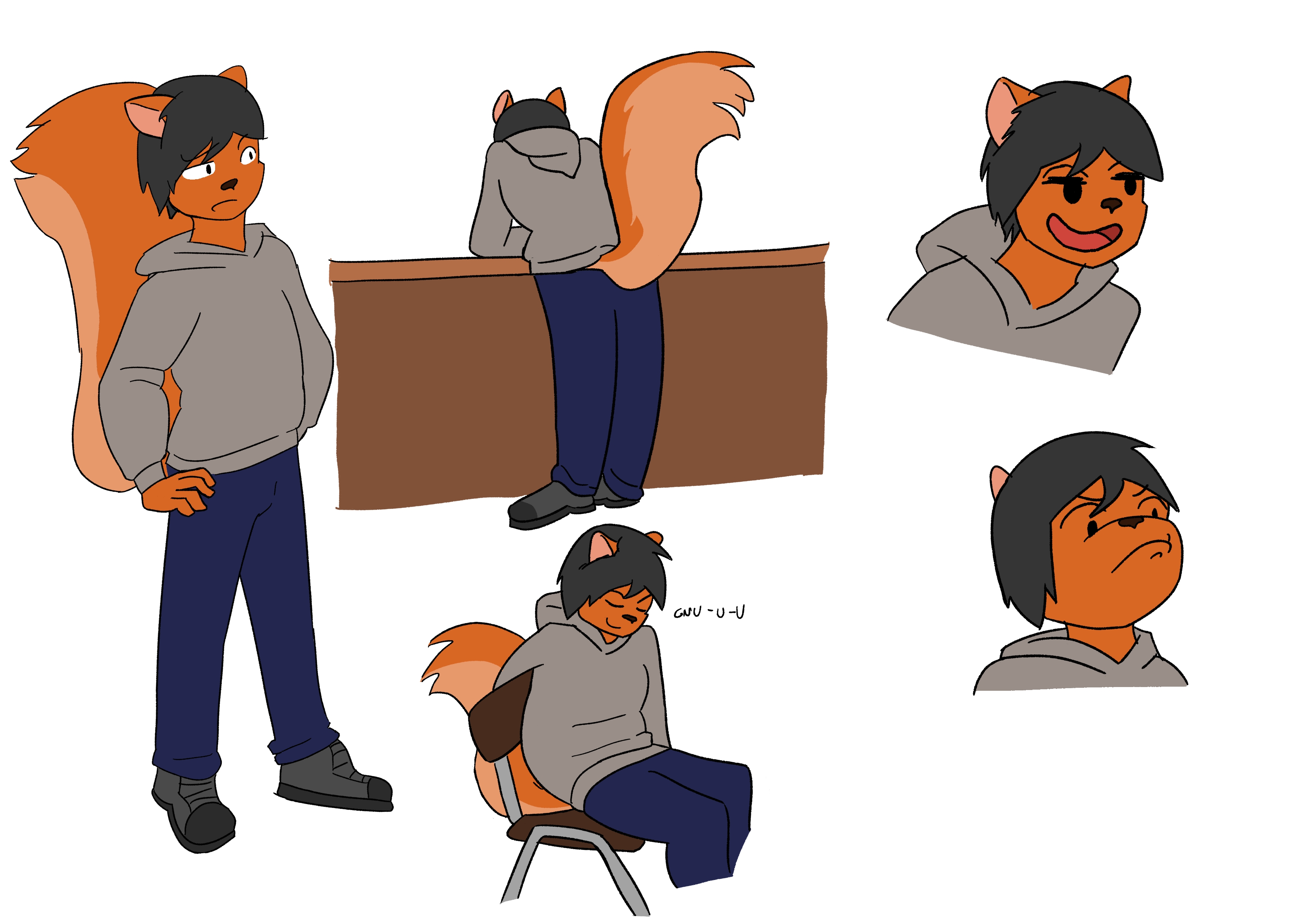 some fast drawing of stuart by Oxodraw