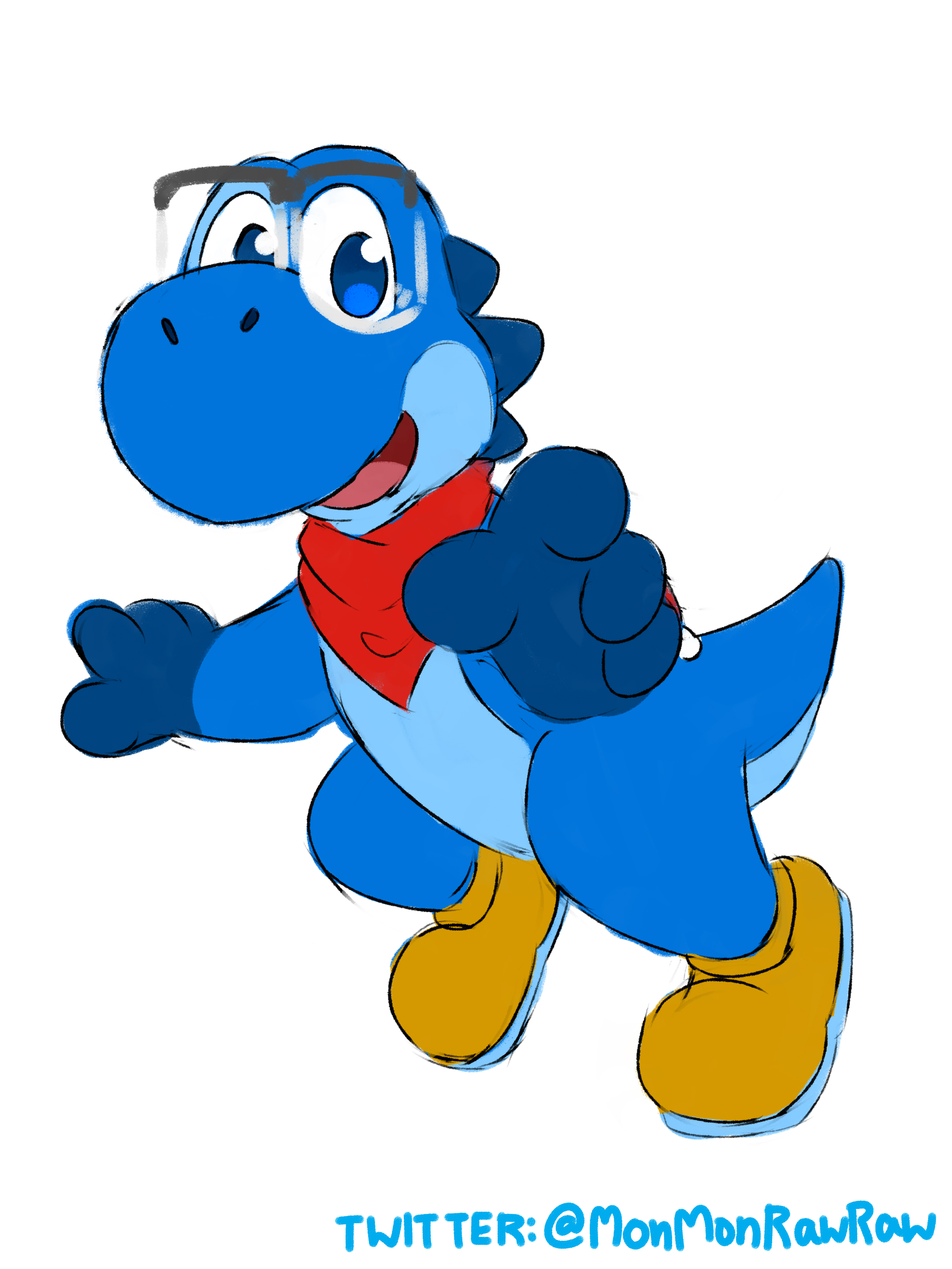 [Doodle] 01-05-23 Yoshi by MonMonRawr