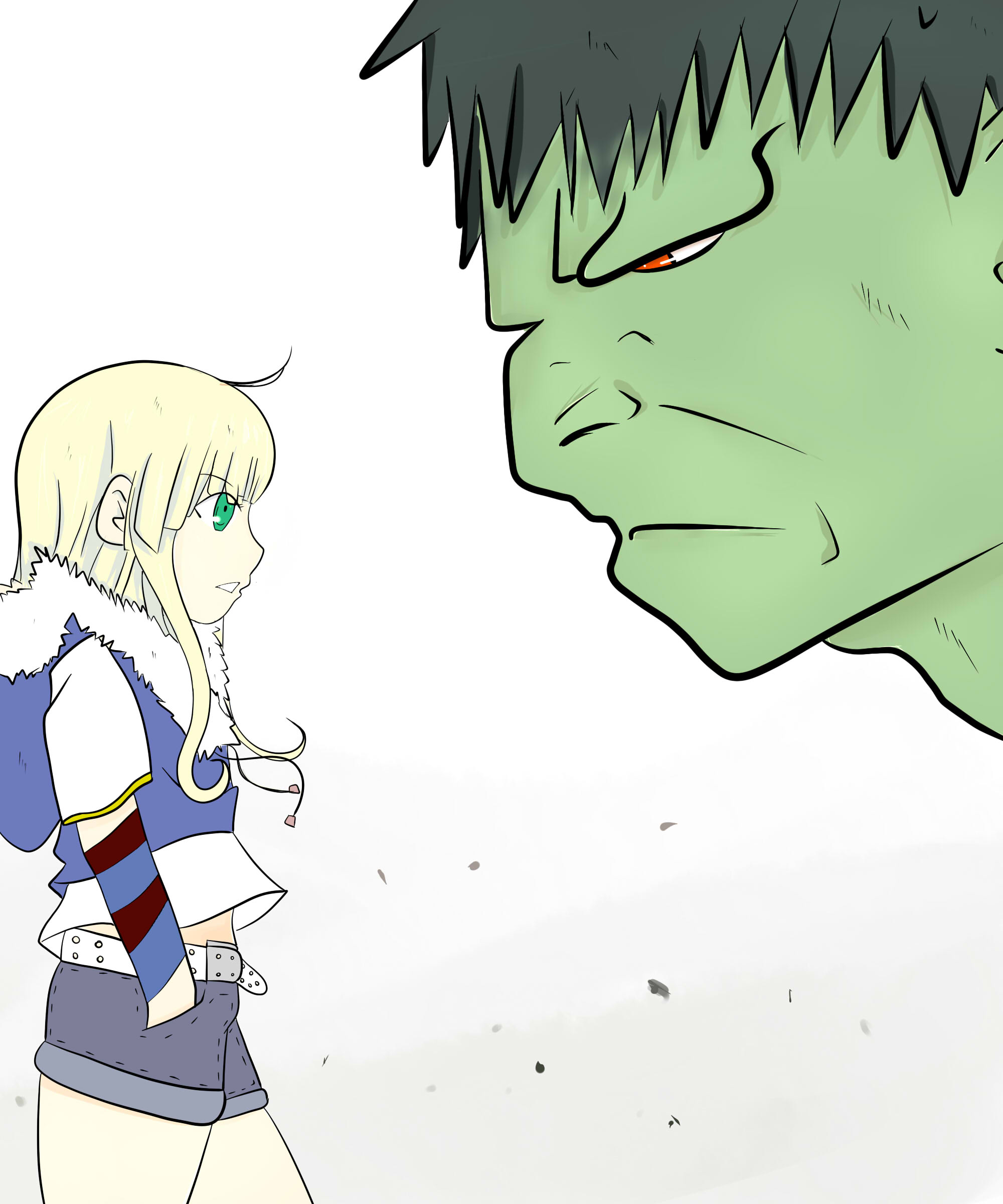 Lily Vs Hulk by softcream
