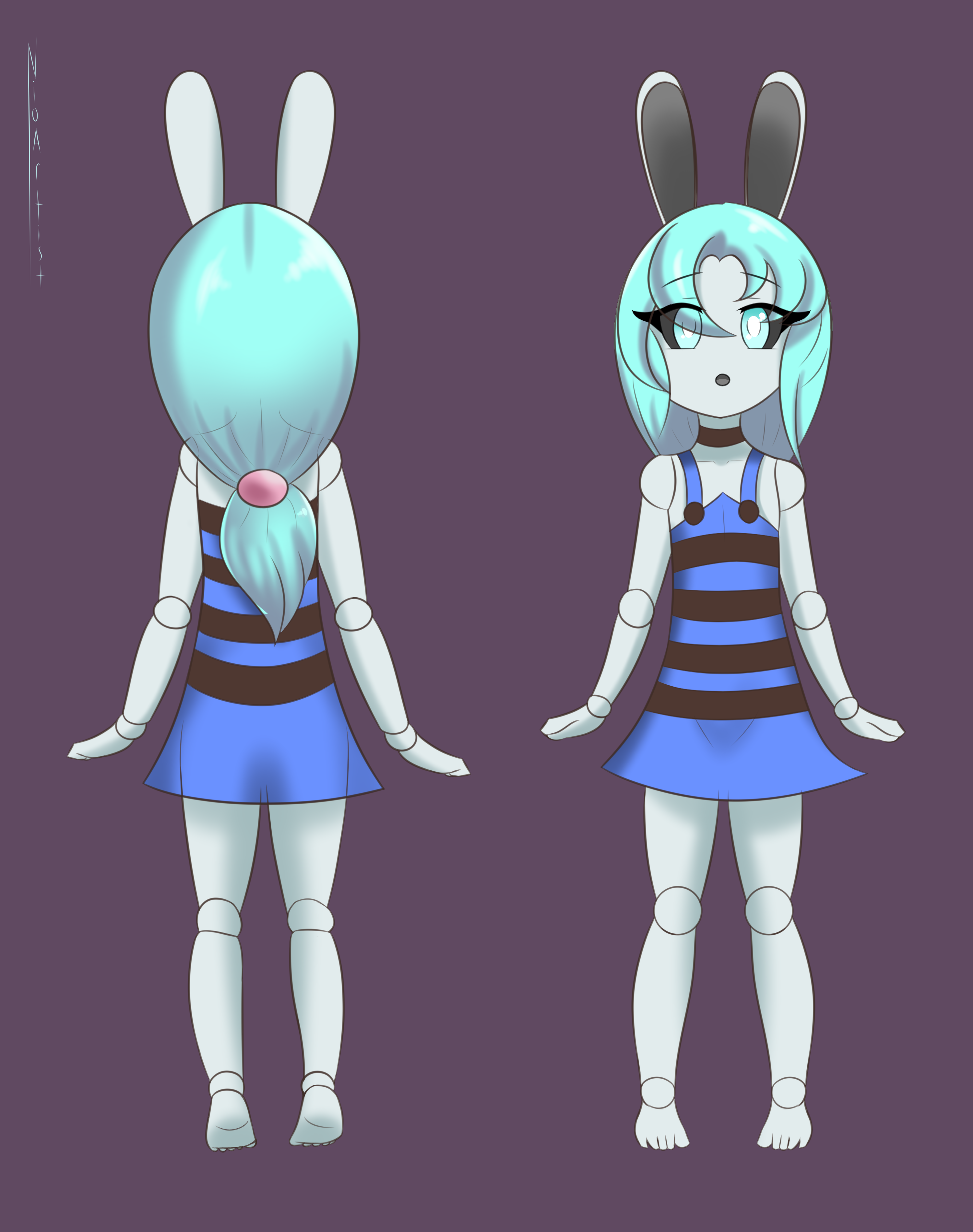 Beccy Synth the Bunny Gynoid by NioFloofArtist