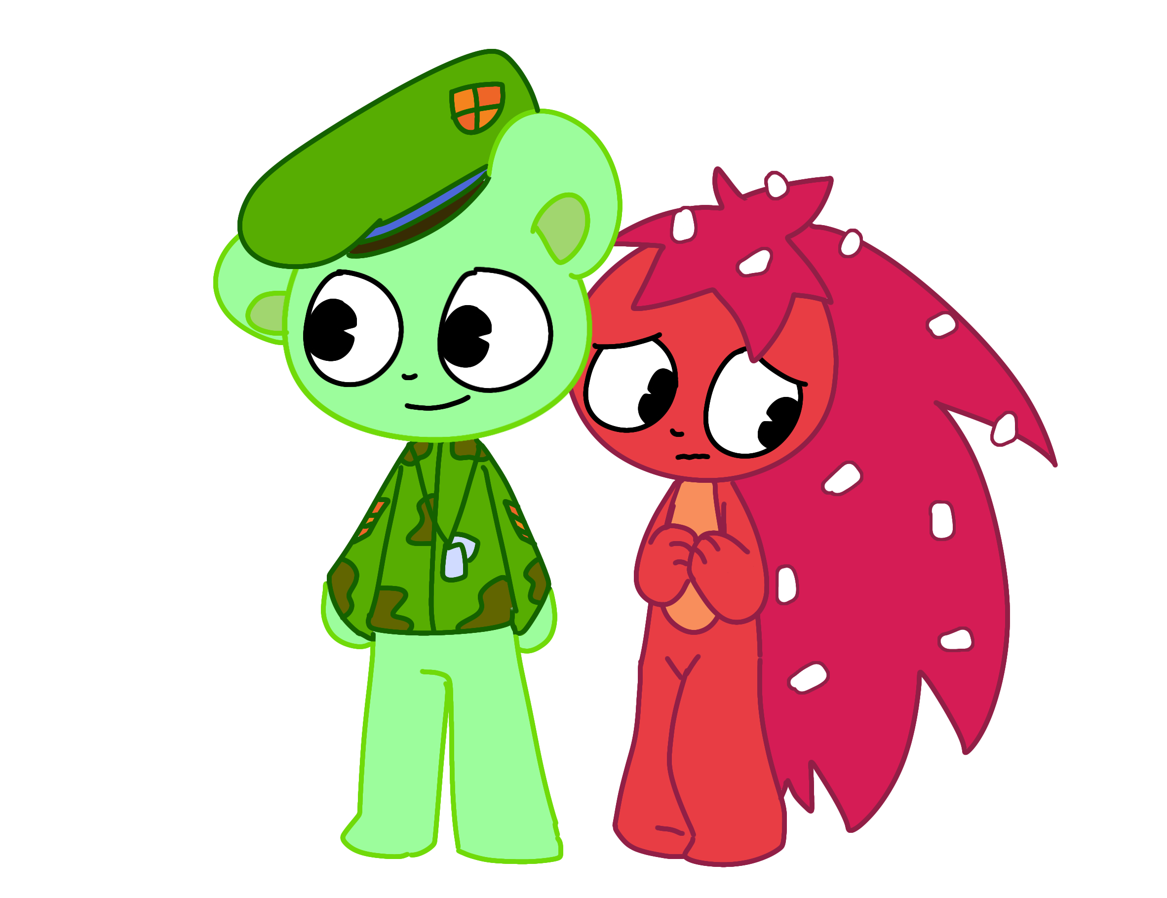 Flippy x Flaky - HTF - Cupid by PeachyQT3dot14