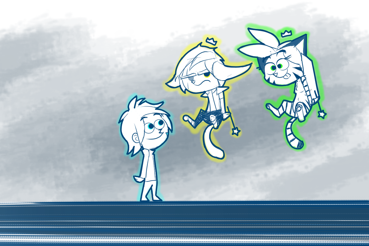 Furry God Parents [ Sketch ] by JCPrisma