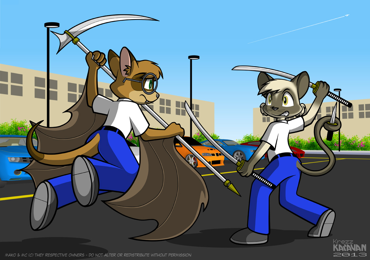 Mako vs MC a sonic rivalry by krezz